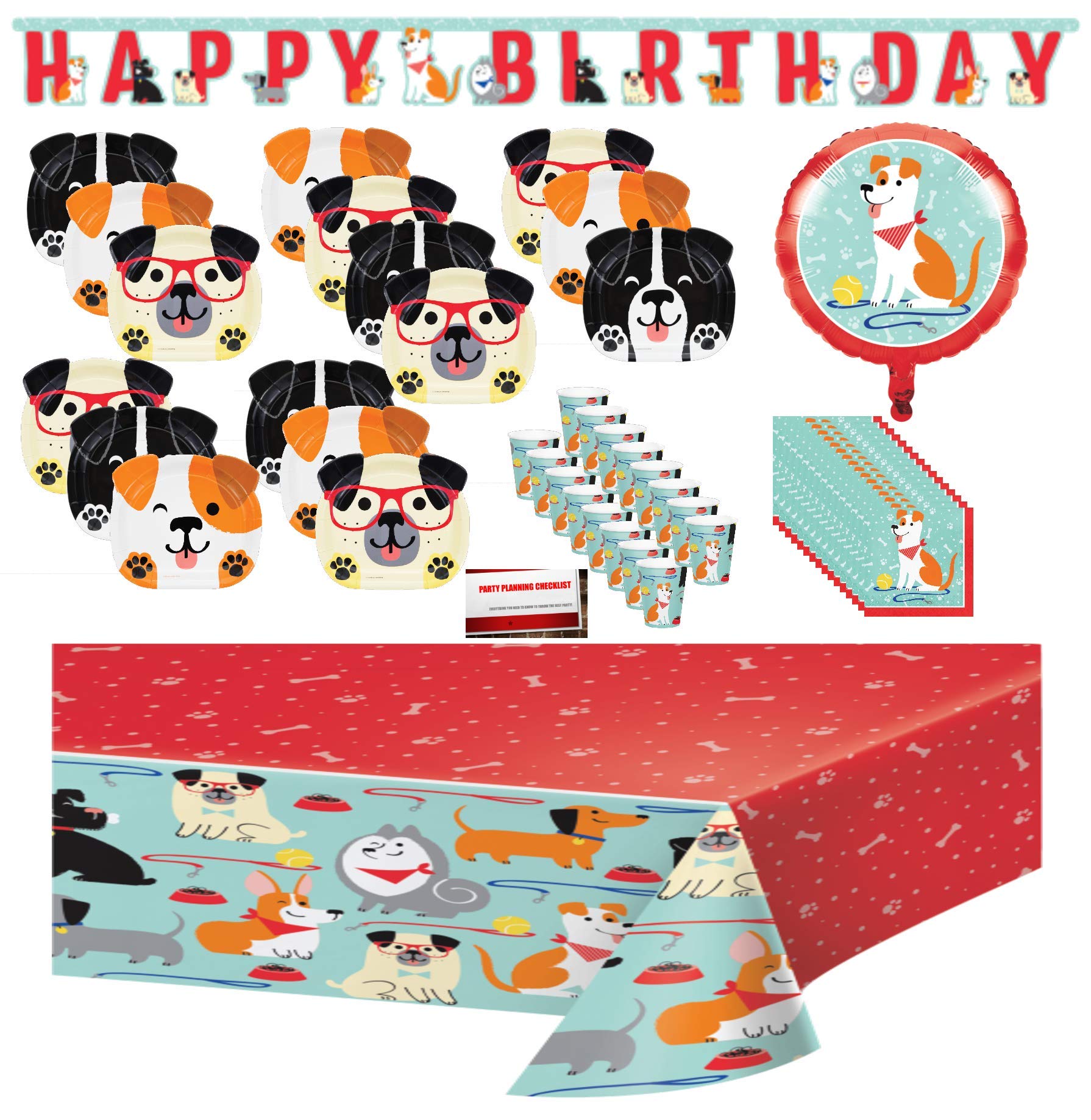 Puppy Dog K 9 Pets Jumbo Deluxe Birthday Party Supplies | Desertcart INDIA