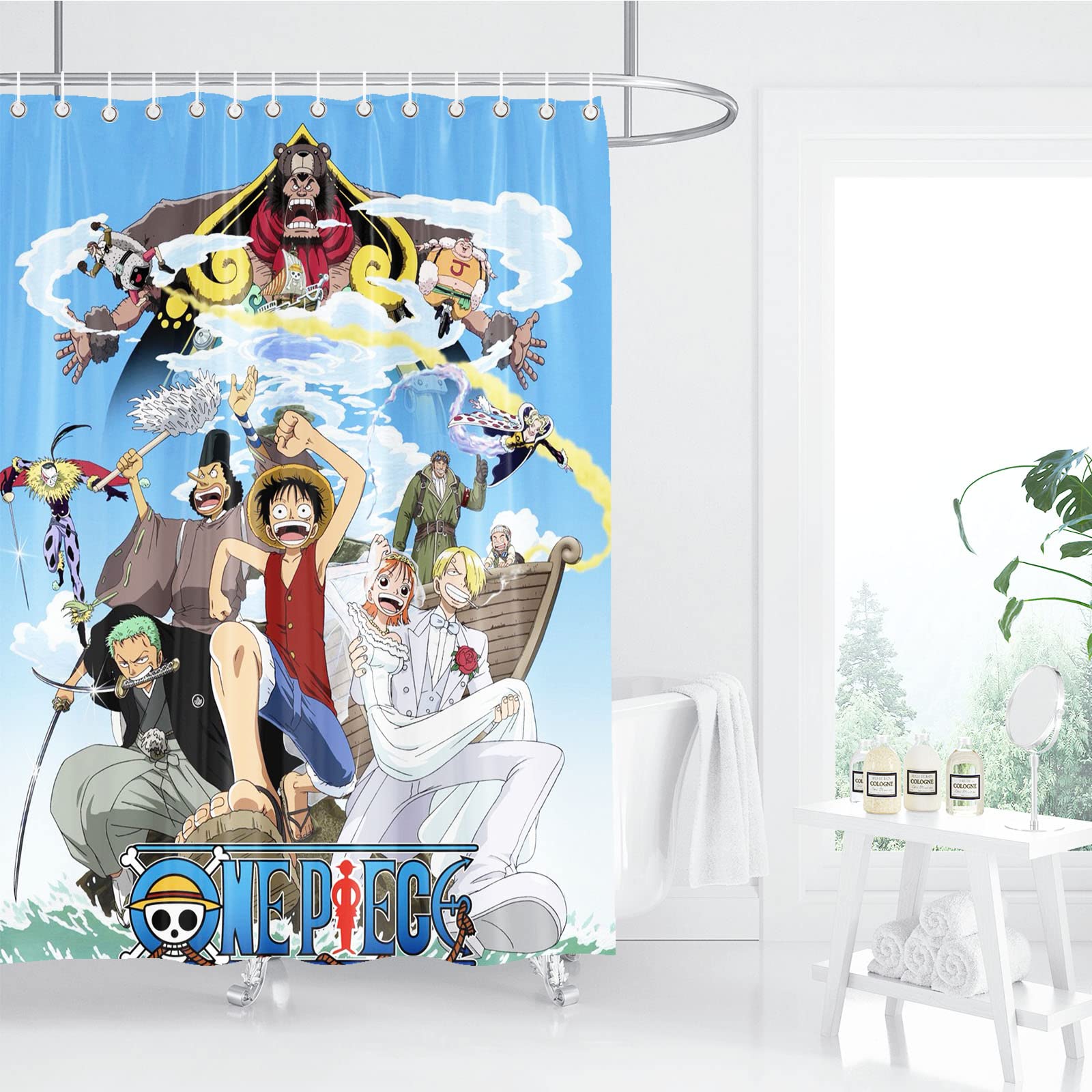One Piece Anime Shoower Curtain