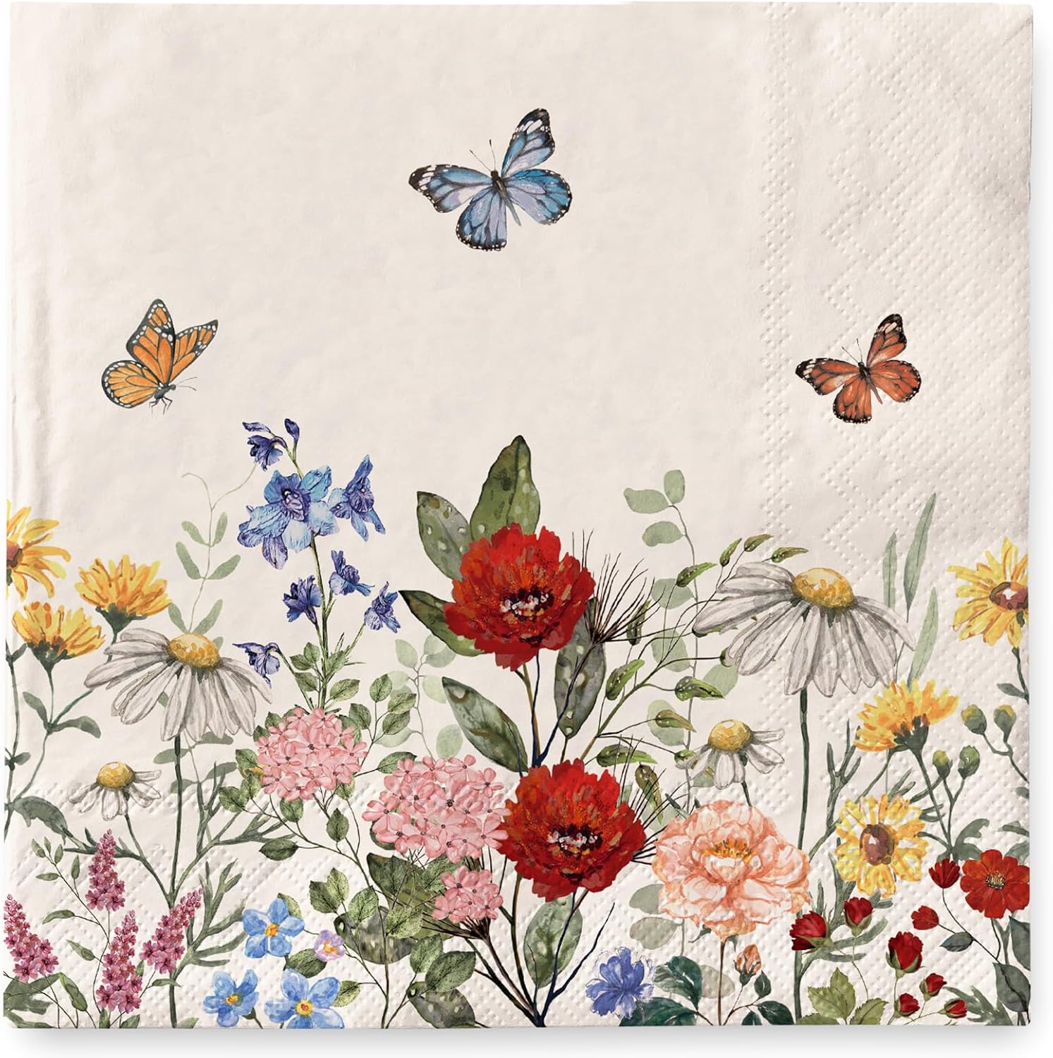 Amazon.com: JarThenaAMCS 80Pcs Vintage Wildfloral Paper Napkins ...