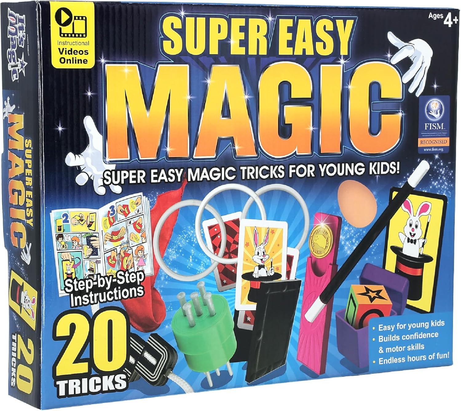 Amazon.com: Hanky Panky Toys - Magic Kit: 20 Easy Magic Tricks for Kids ...