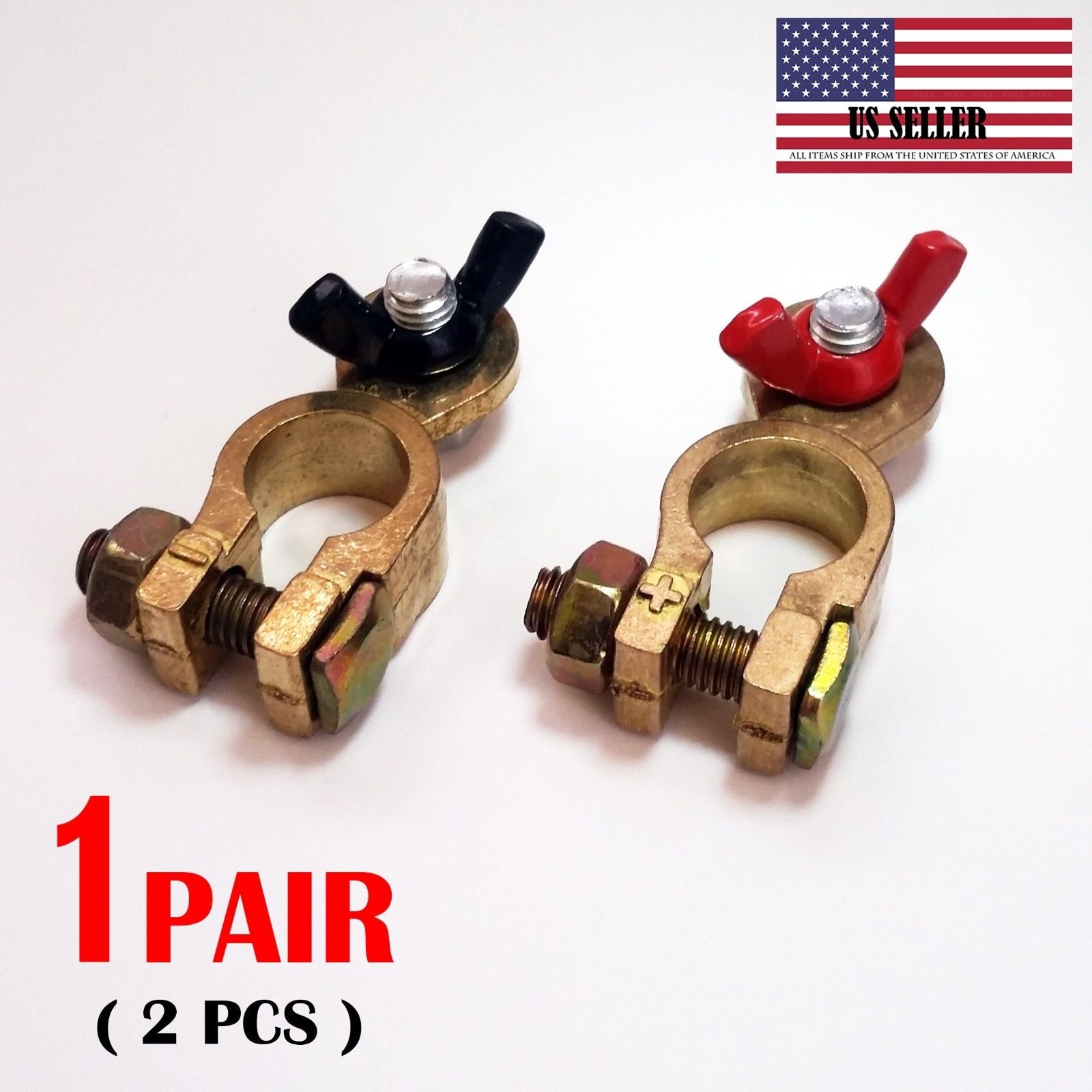 Buy Car Positive&Negative Heavy Duty Battery Terminal Clip Connector ...