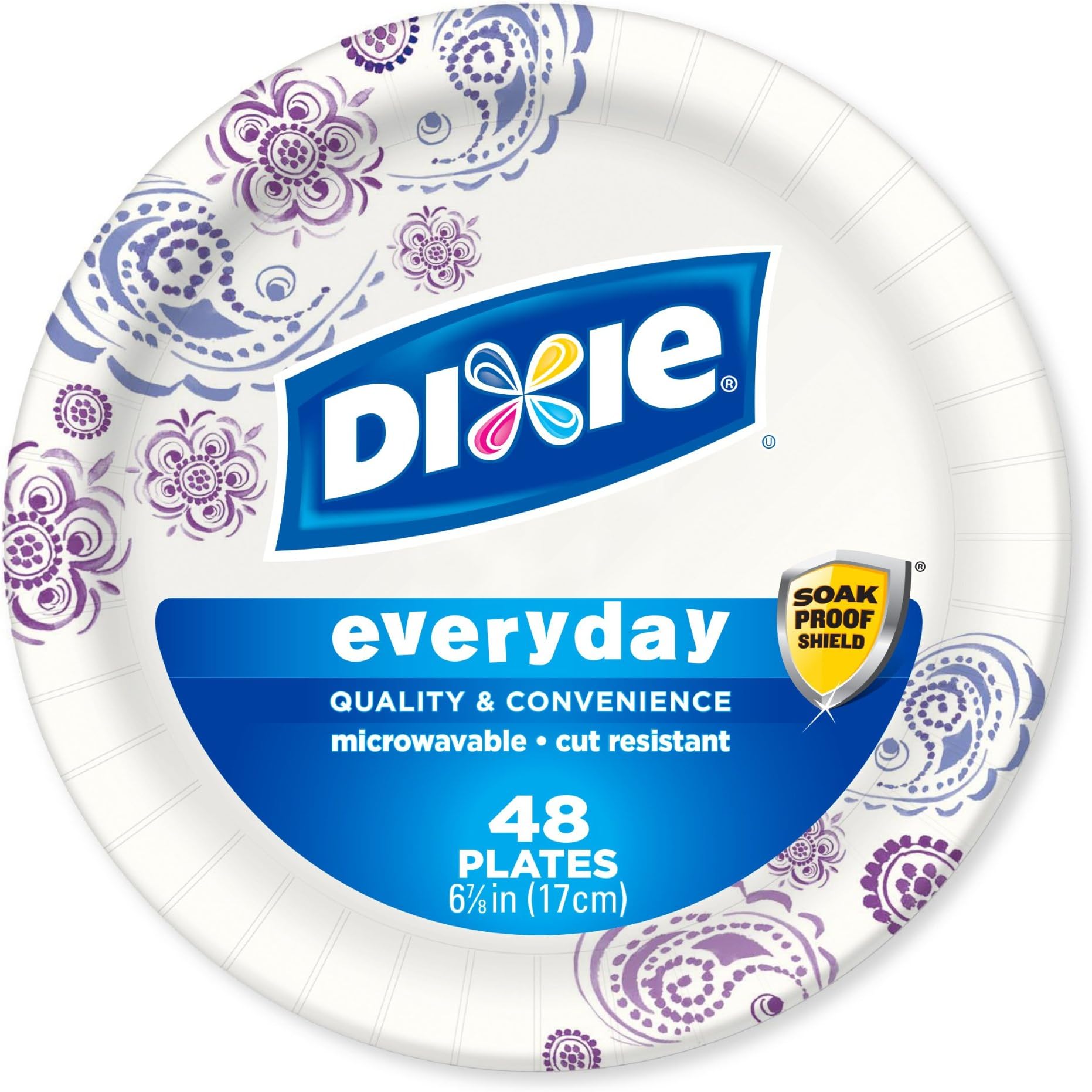Amazon.com: DIXIE® 8.5 INCH PAPER PLATES, 48 COUNT : Health & Household