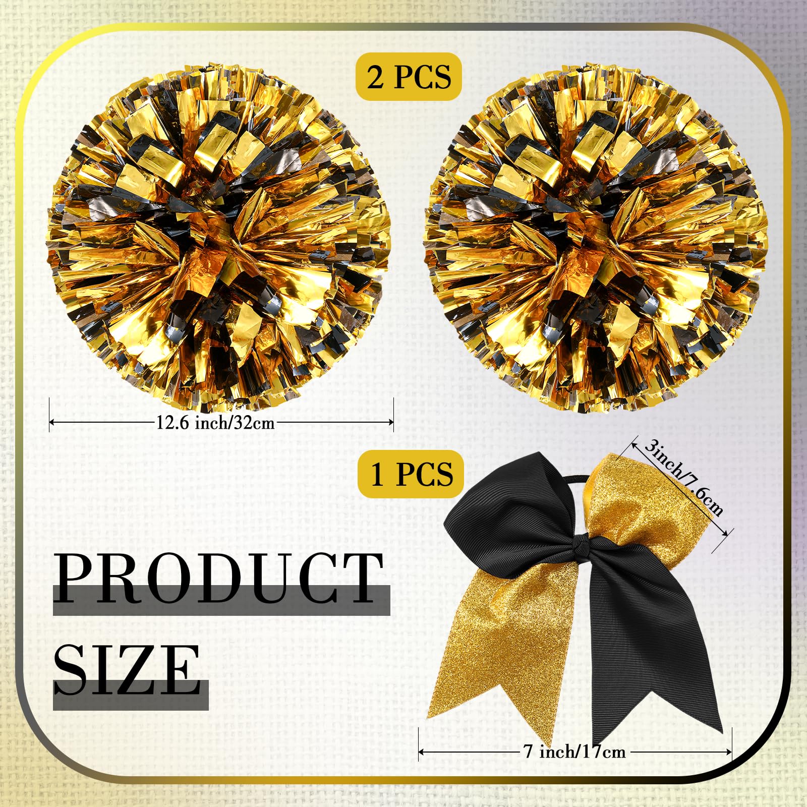 Snapklik.com : Hanaive 12 Inch Cheerleading Pom Poms And Large ...