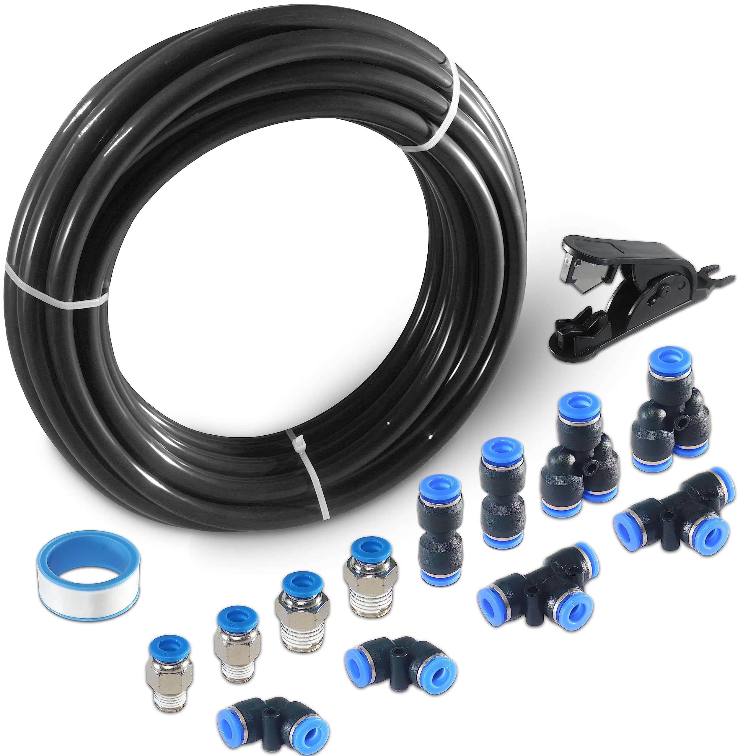 Plastic Air Line Tubing 6mm OD Pneumatic Air Hose - Sold Per Meter ...