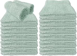 Amazon.com: Homewear High Rise Stripe Wash Cloth Set, 12 x 12 Inch ...