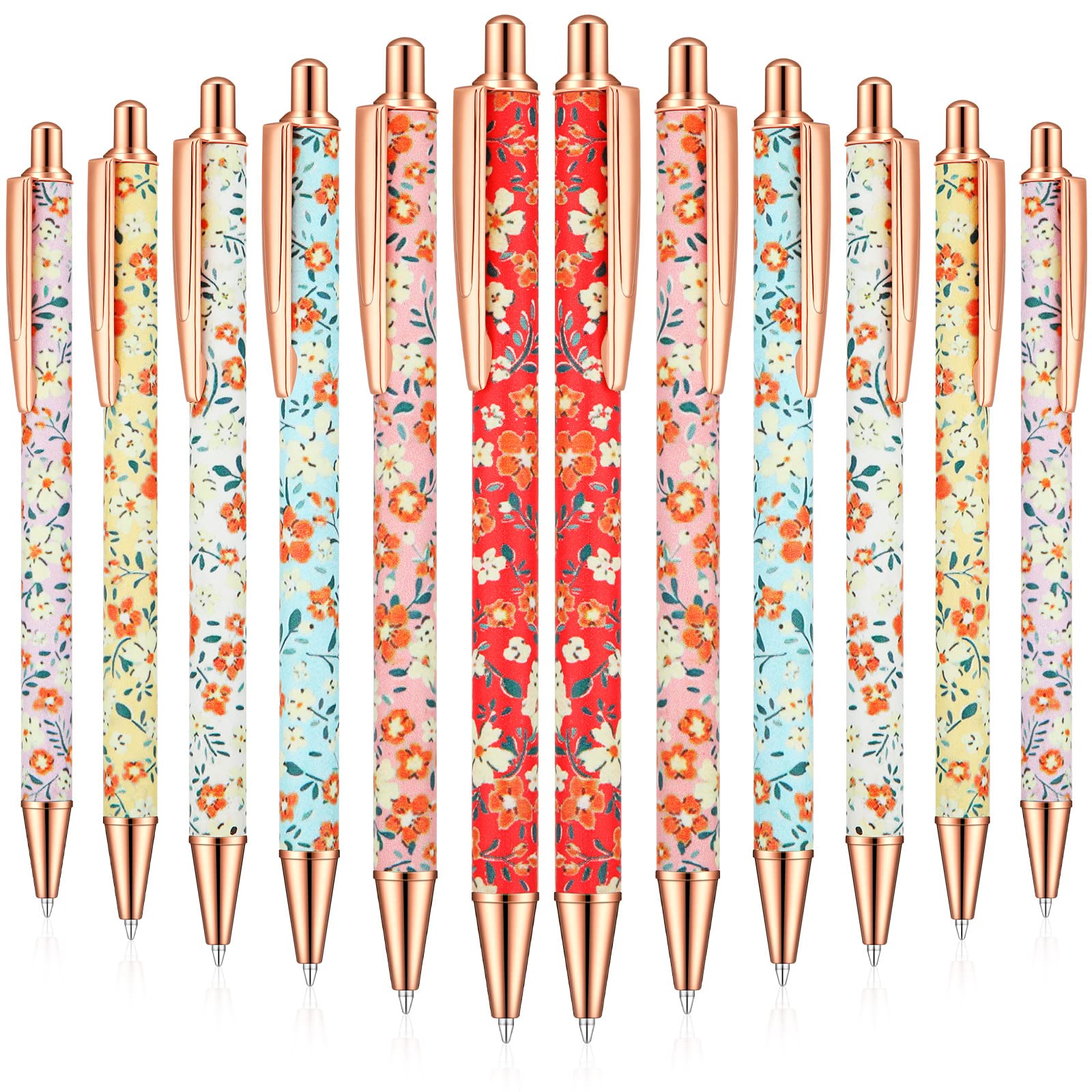 Amazon.com : Glenmal 12 Pcs Fancy Pens for Women Floral Pens Pretty ...