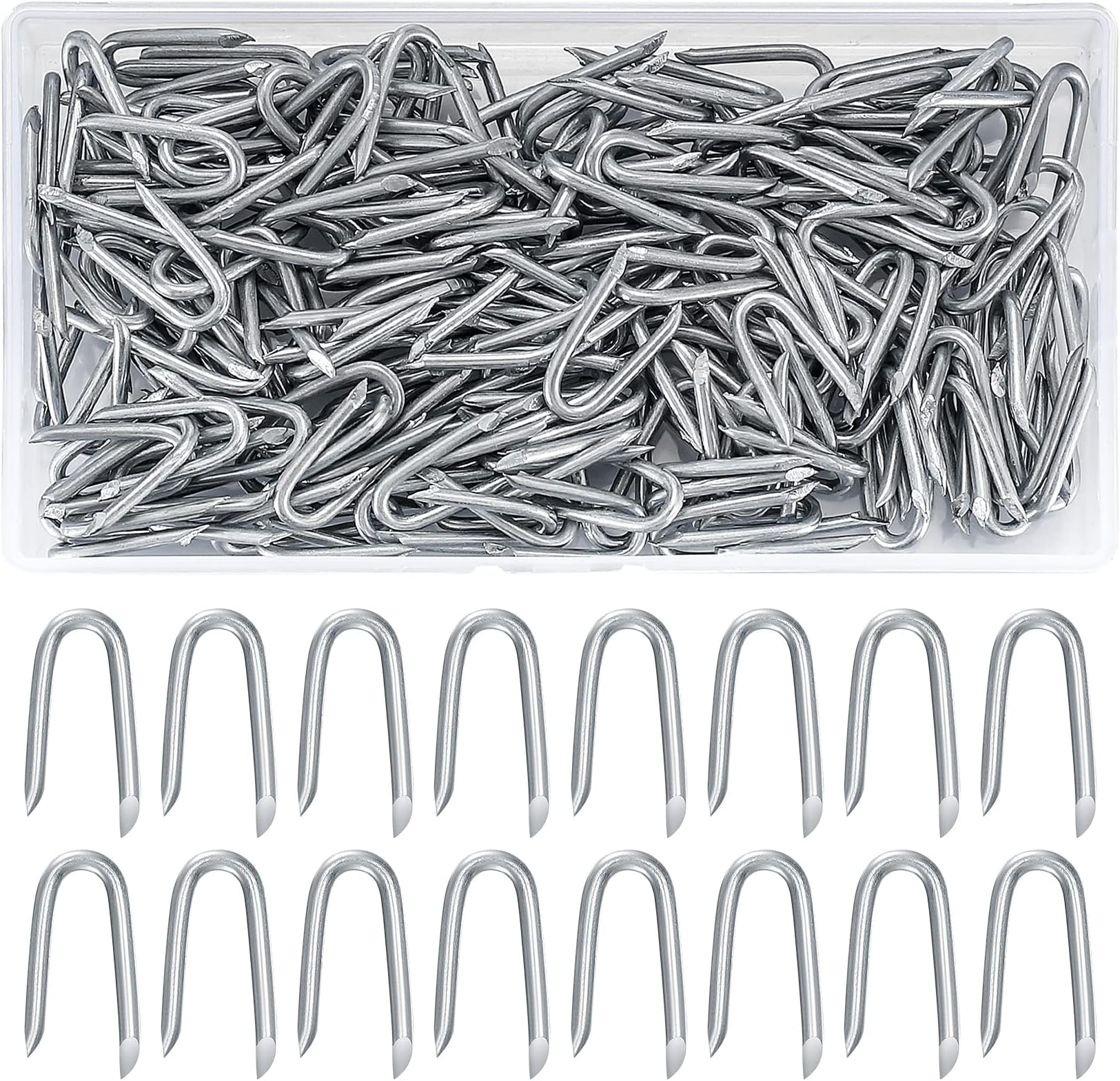 Galvanised Staples (CHOOSE YOUR NAIL SIZE) (CHOOSE YOUR PACK SIZE ...