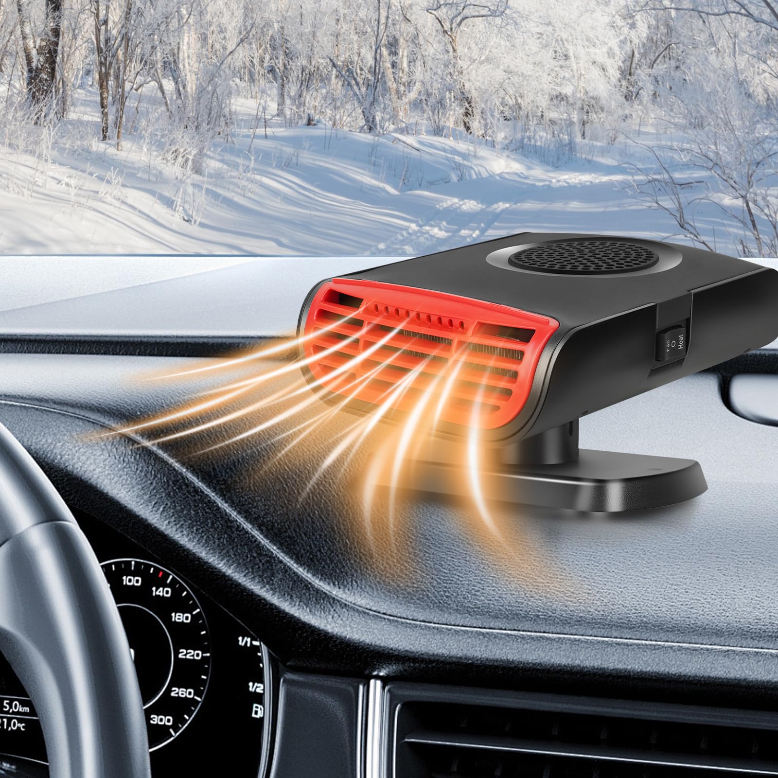 Amazon.com: 12V 150W Car Heater Portable Car Heater, Auto Heater Fan ...