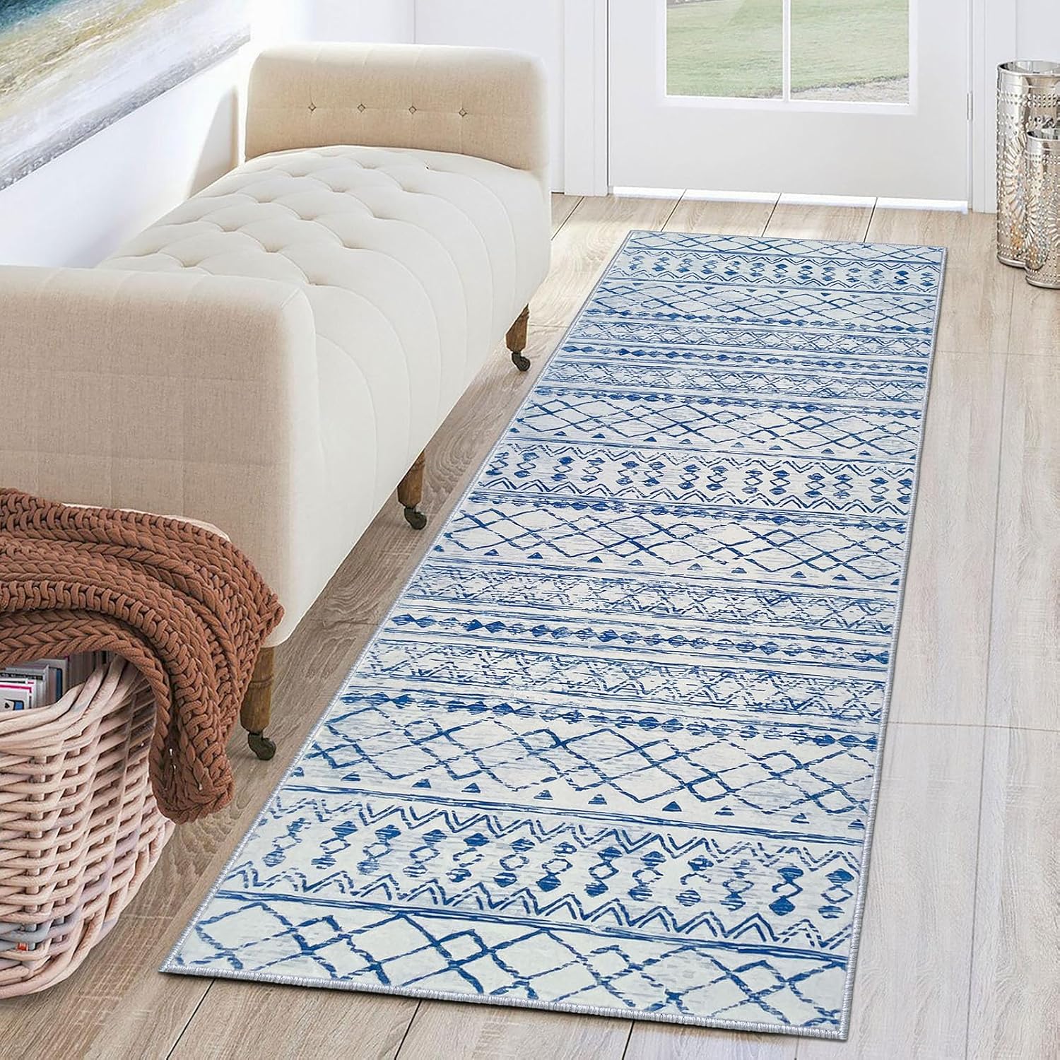 Amazon.com: KUTA Moroccan Washable Runner Rug, 2x6 Non-Slip Vintage ...