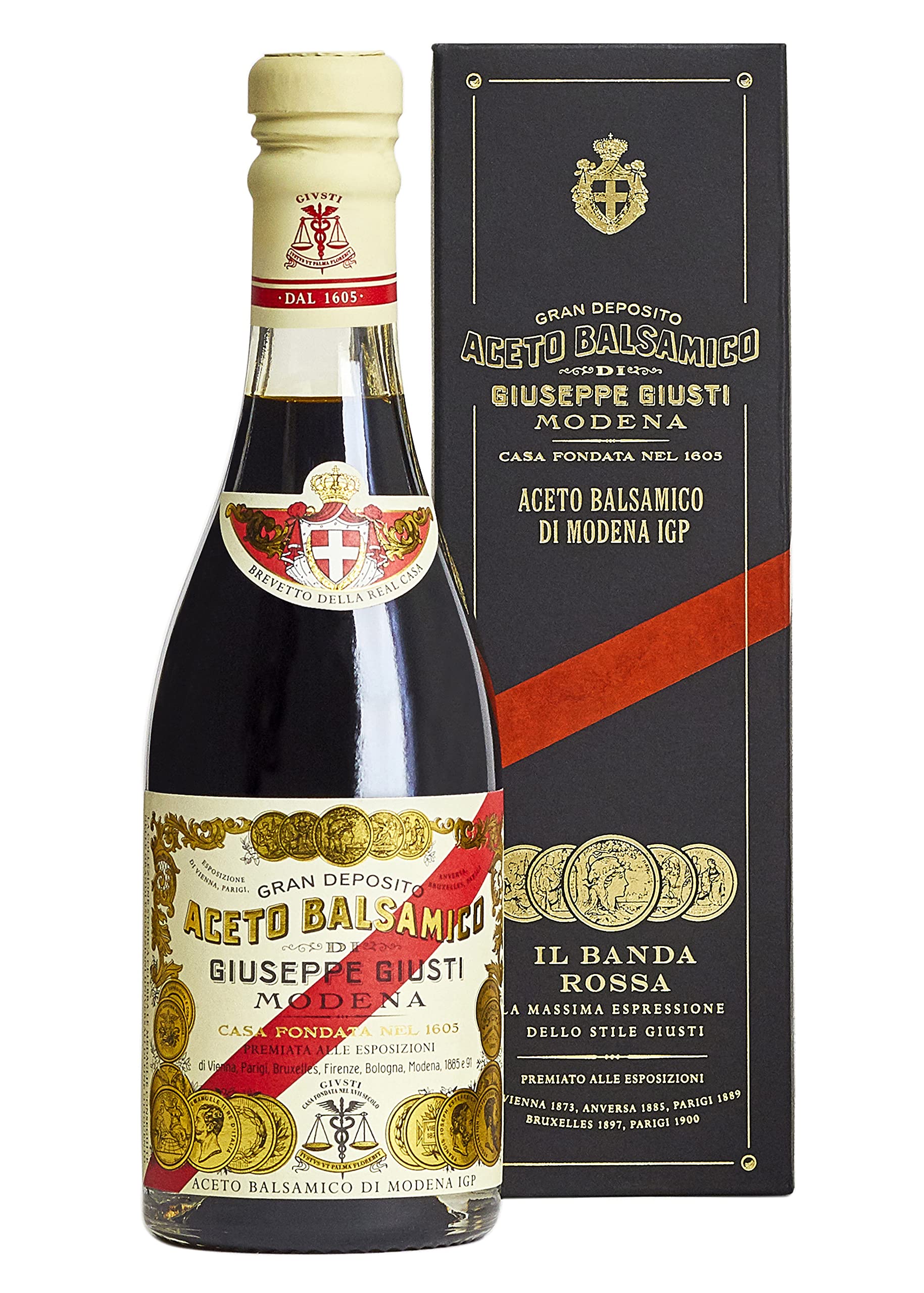 Buy Giusti Giuseppe Modena Balsamic Vinegar, 5 Gold Medals "Banda Rossa ...