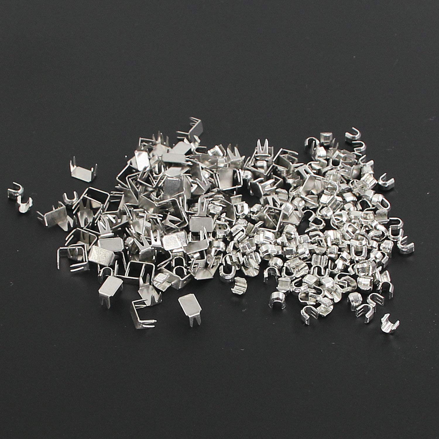 Amazon.com: #5 300 pcs Silver Zipper Bottom Stops and Top Stops for ...