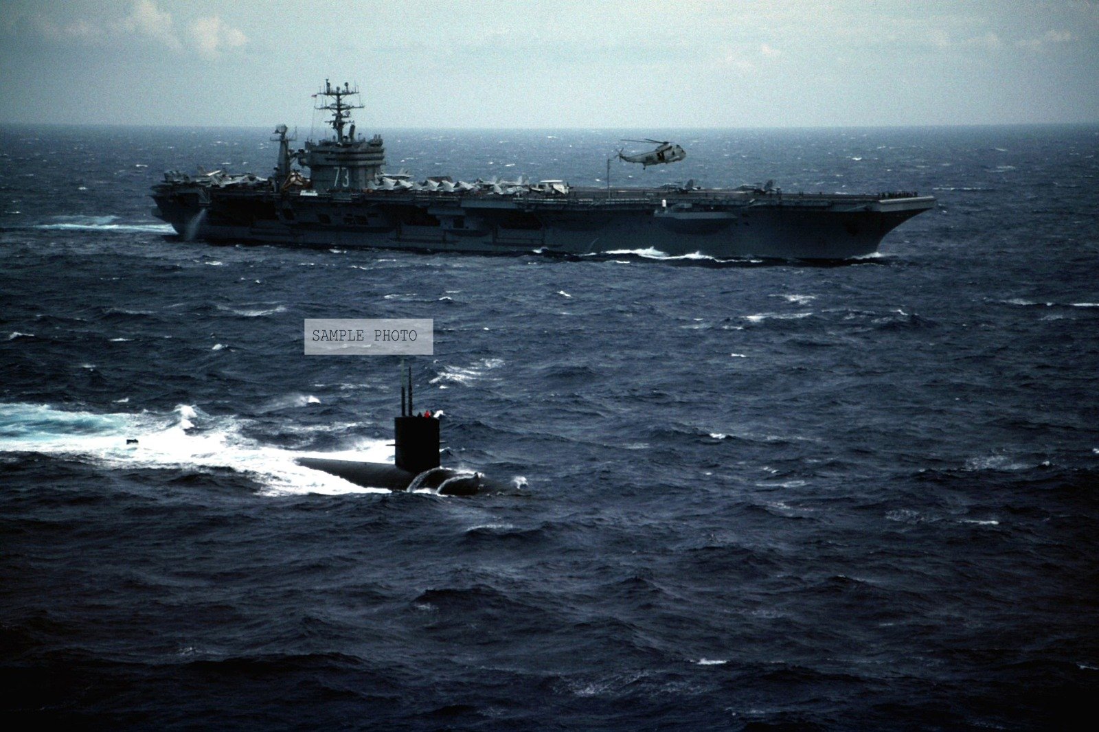 Photo The Nuclear Powered Attack Submarine Uss Hammerhead Ssn 663 ...