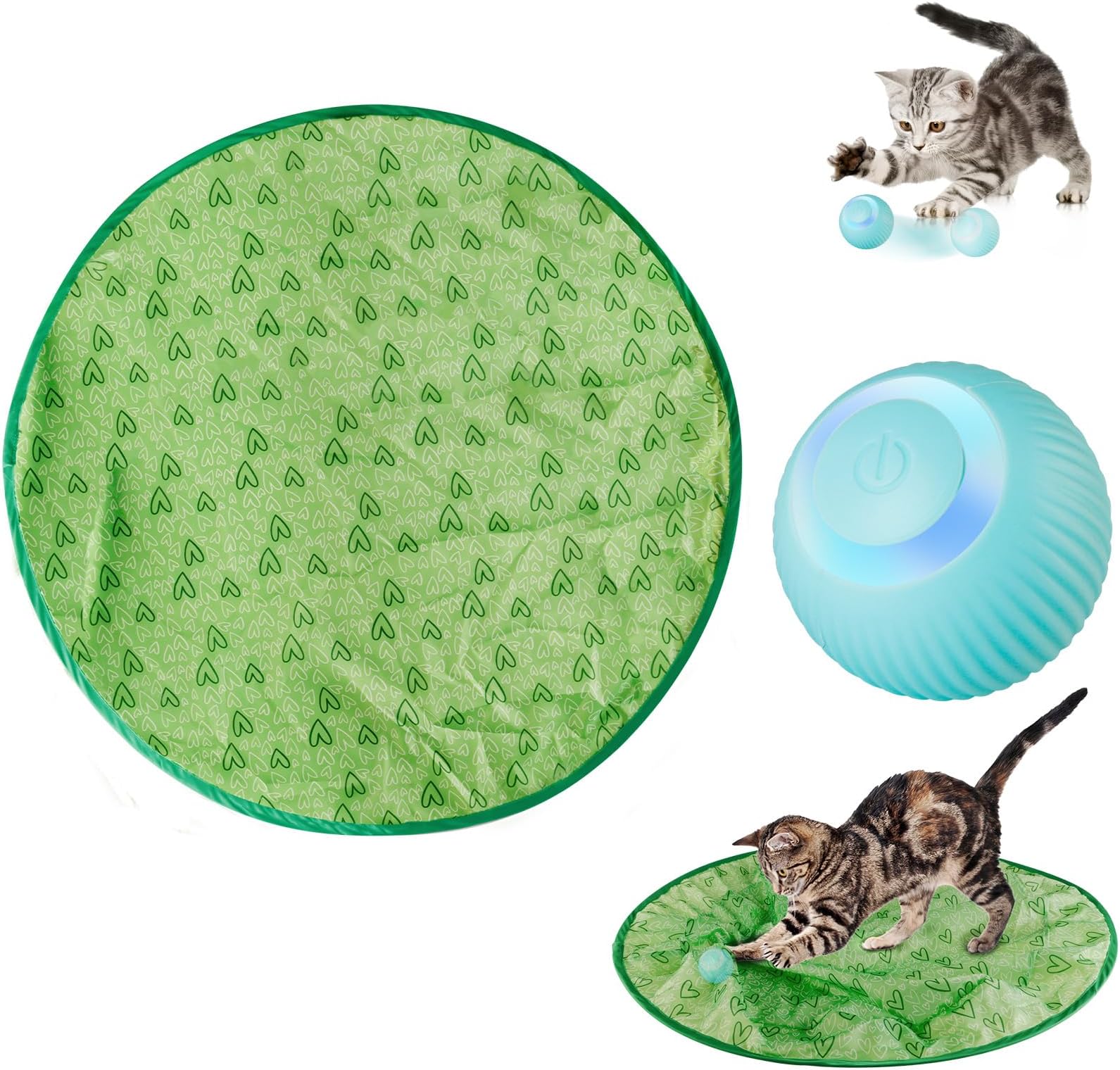 Amazon.com : 2 in 1 Simulated Interactive Hunting Cat Toy, Gertar Cat ...