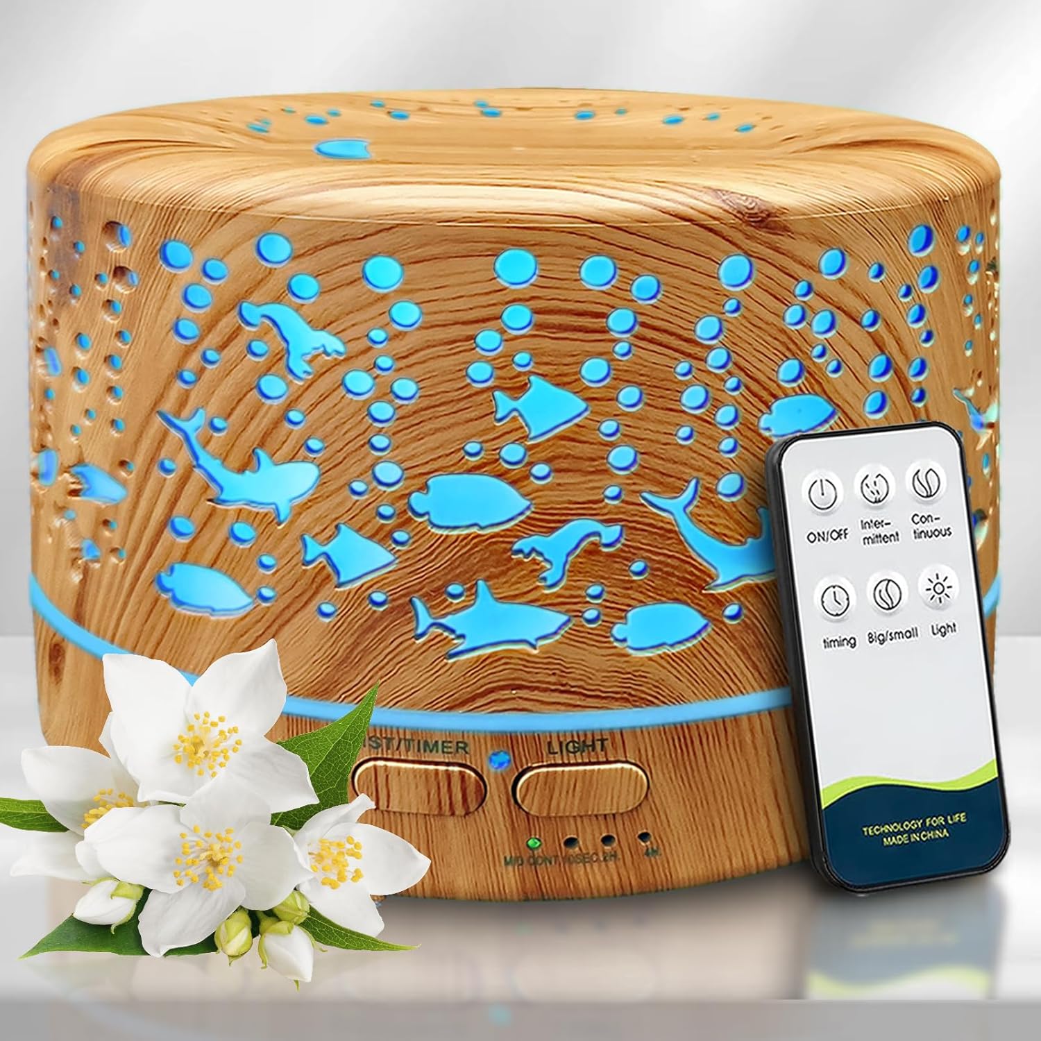 Amazon.com: Diffusers for Essential Oils Large Room with R/C,600ml ...