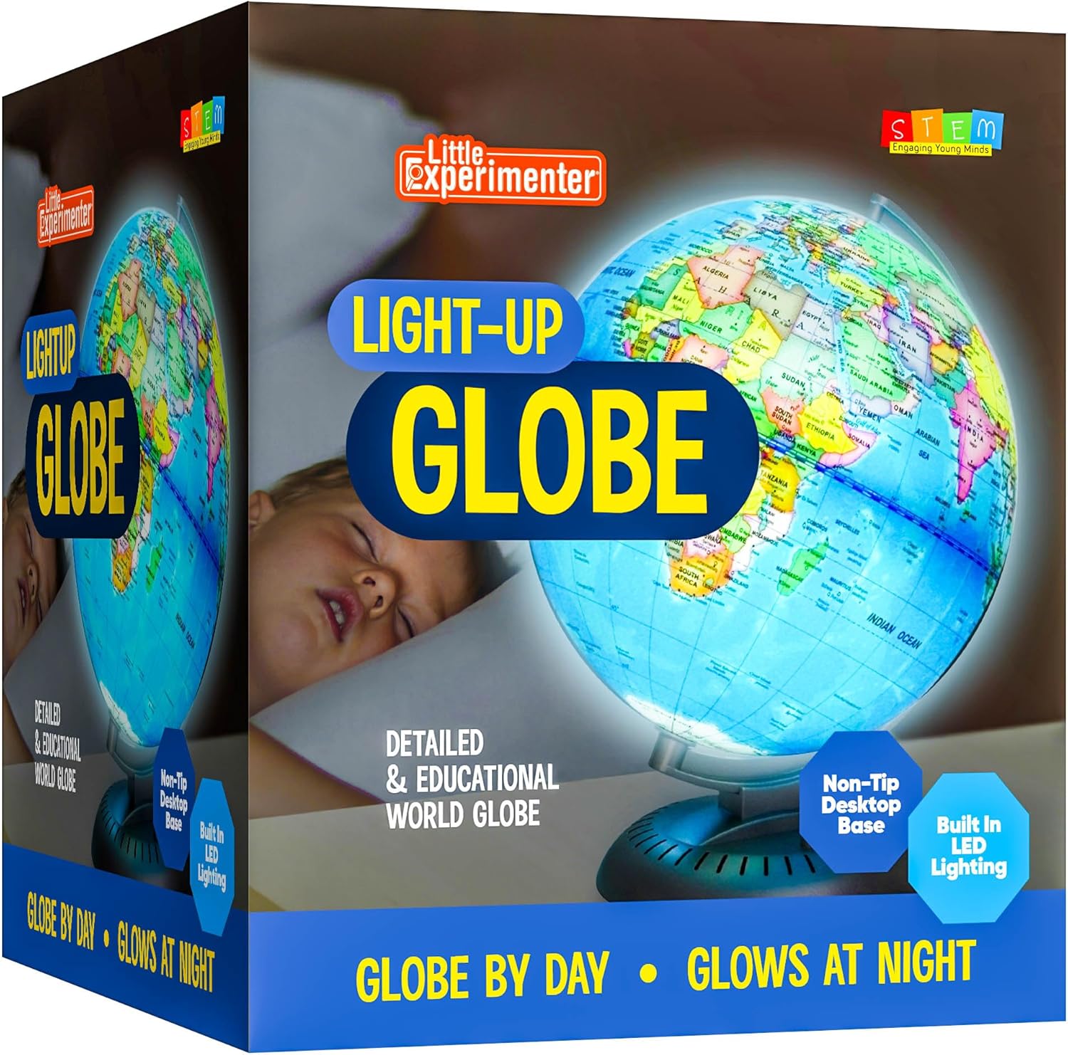 Amazon.com: Illuminated Globes for Kids - 8” Light Up World Globe With ...