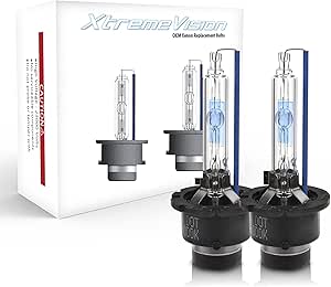 XtremeVision AC HID OE Xenon Replacement Bulbs - D2S / D2R / D2C - 6000K Light Blue (1 Pair ...
