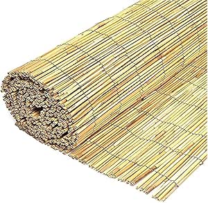 DiebaNova 3m/4m Wide Natural Peeled Reed Screening Roll, Garden ...