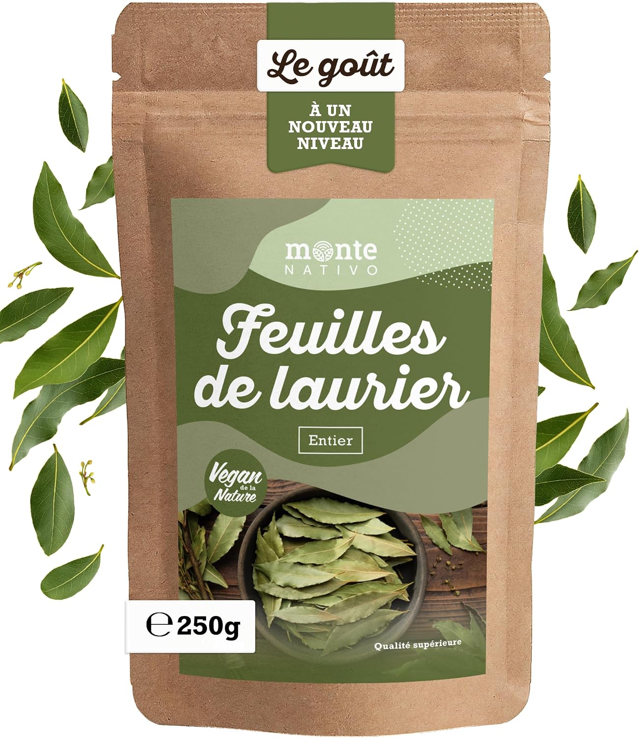 Feuille de Laurier entières Monte Nativo (250g) - Feuilles de Laurier ...