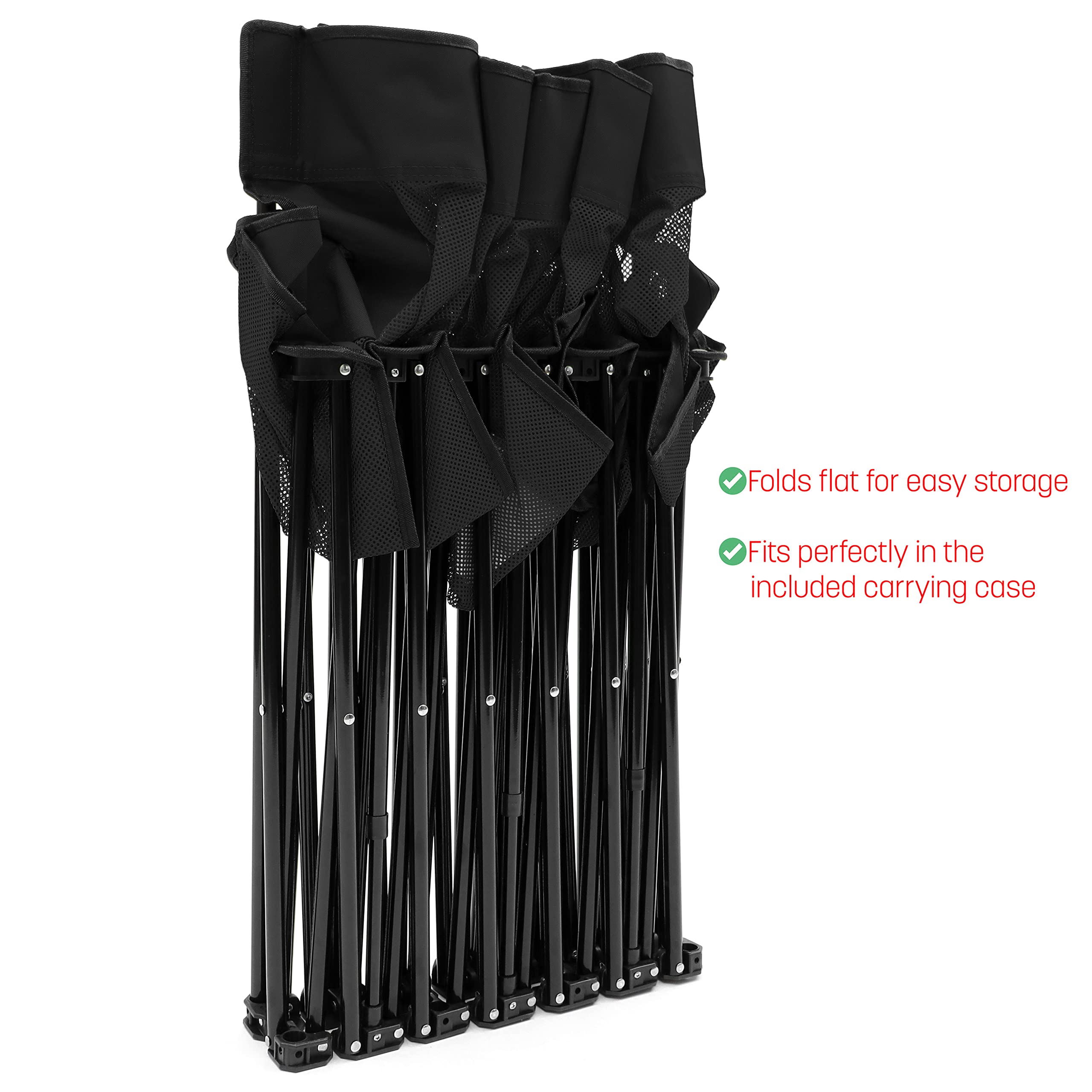 Portable Sports Bench with Mesh Seat and Back - by Trademark Innovations