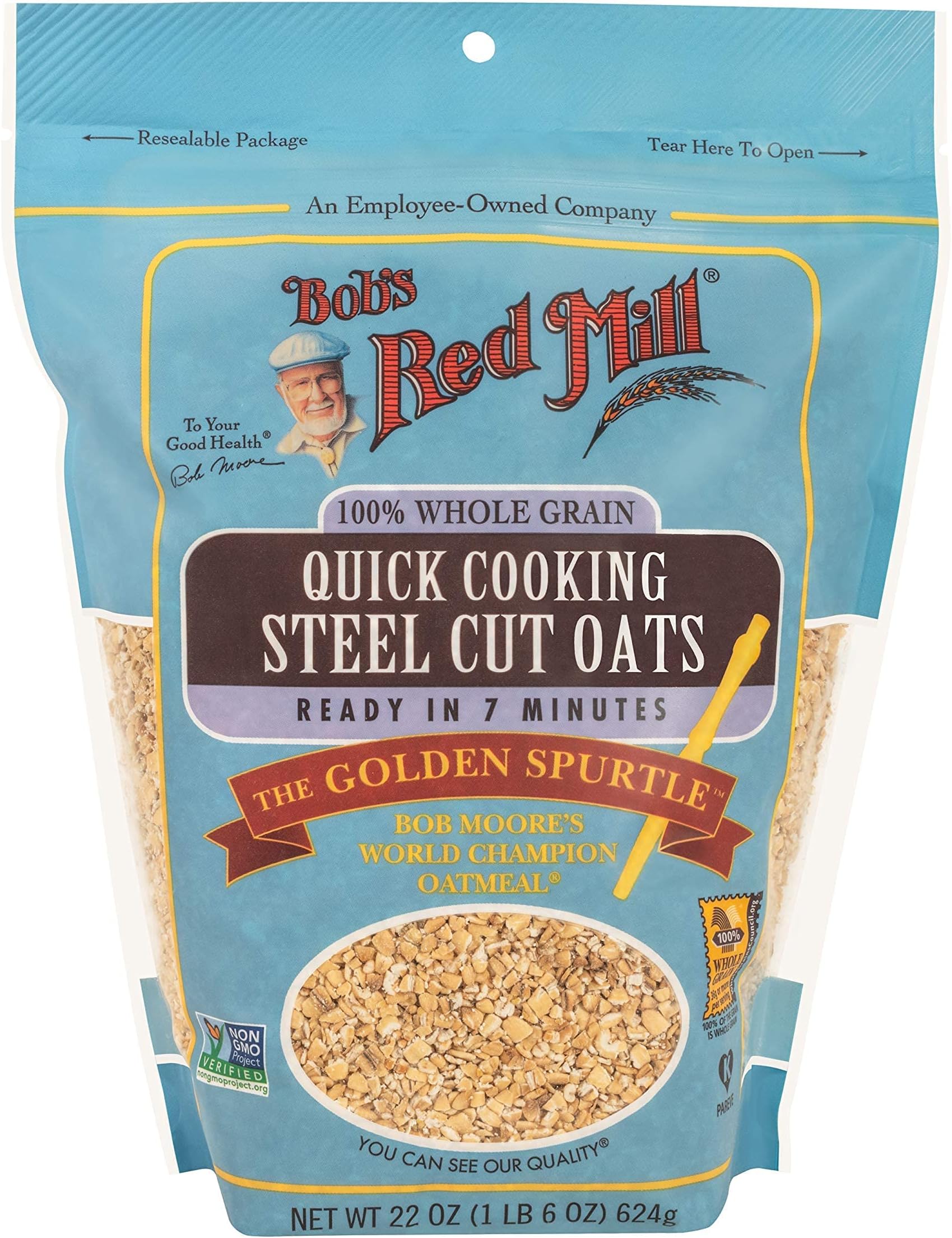 Amazon.com: Bob's Red Mill Quick Cooking Steel Cut Oats Golden Spurtle ...