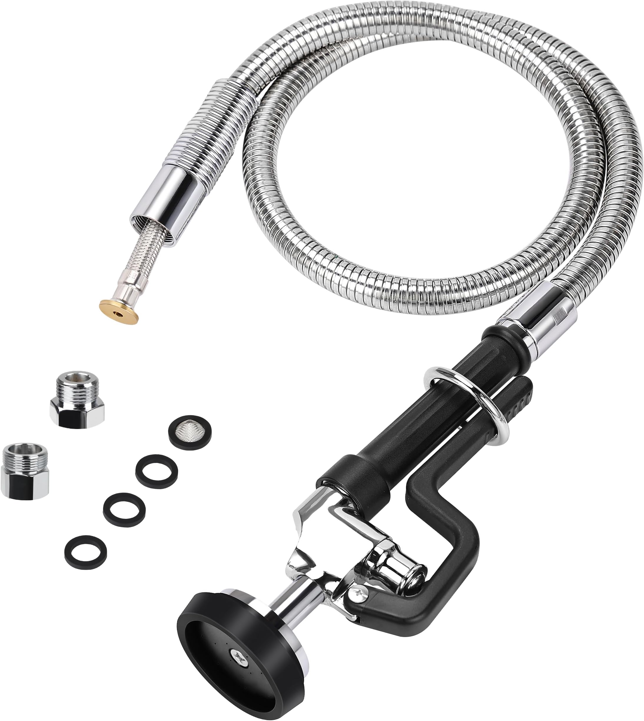 KWODE Spray Valve with Pre-Rinse Hose 45”Flexible Stainless Hose with ...