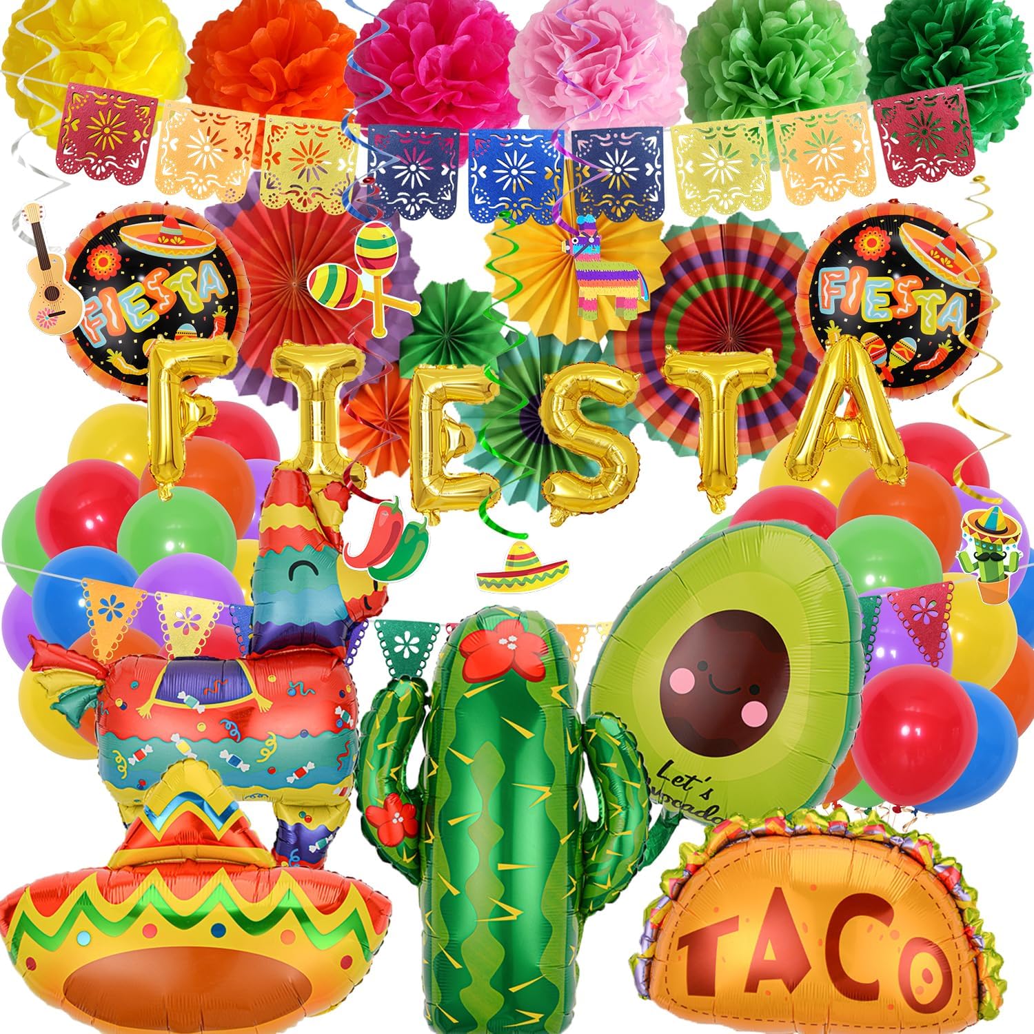Amazon.com: Cinco De Mayo Party Decorations, Mexican Themed Party ...