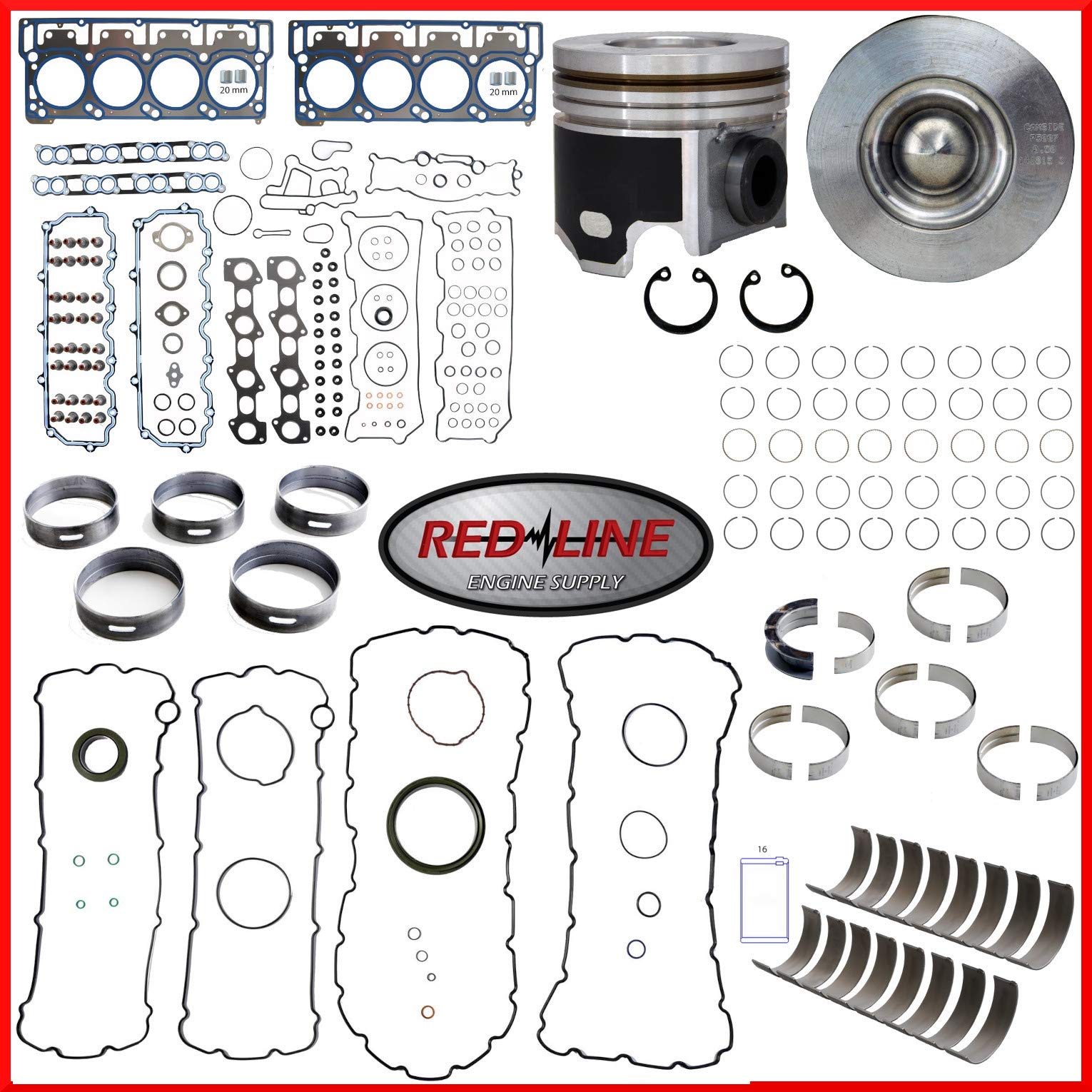 Amazon.com: Enginetech Rebuild Overhaul Kit FITS: 2005-2010 Ford Truck ...