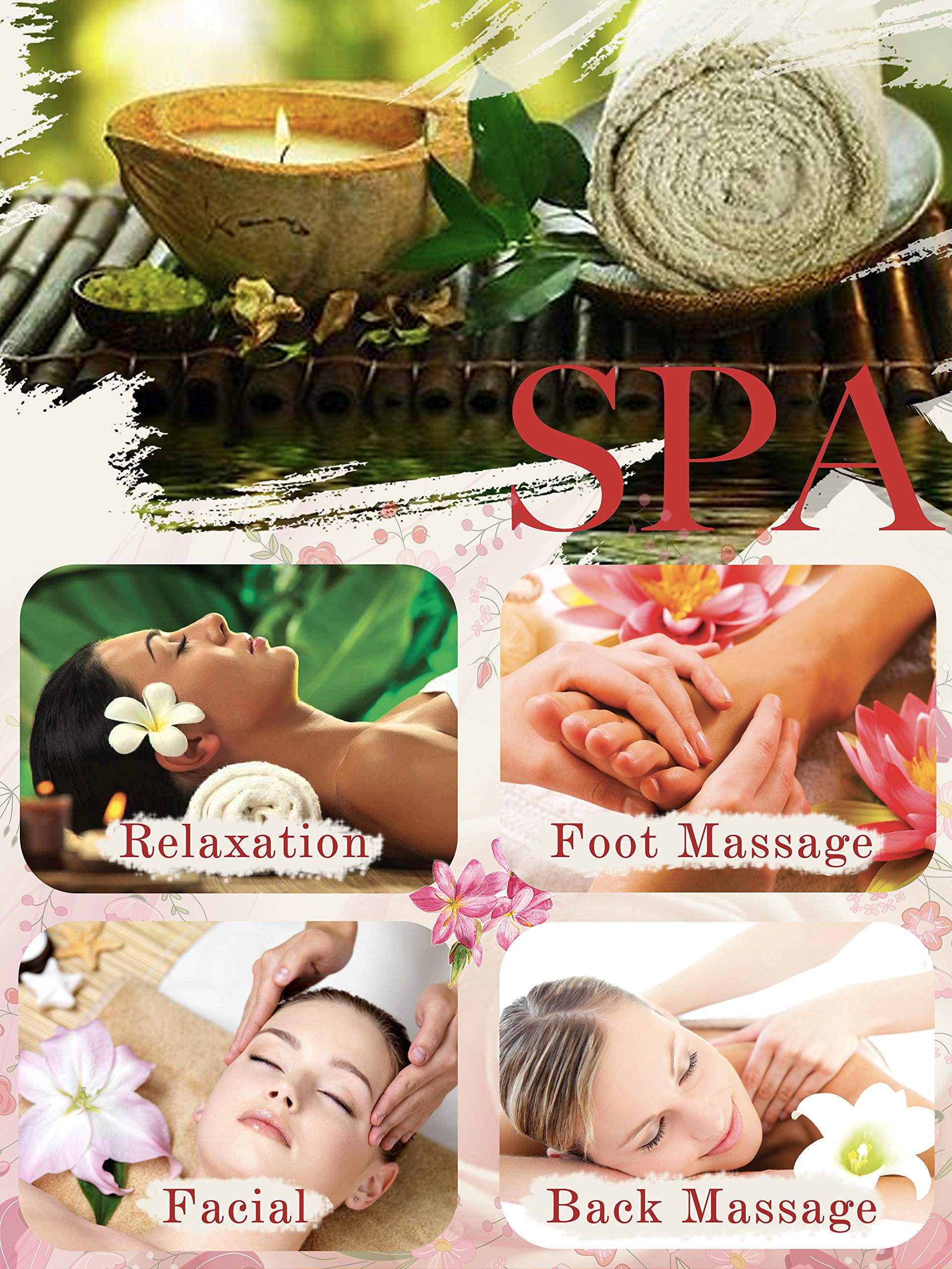 Amazon.com: Super-print Spa Massage Relaxation Facial Salon Store Paper ...