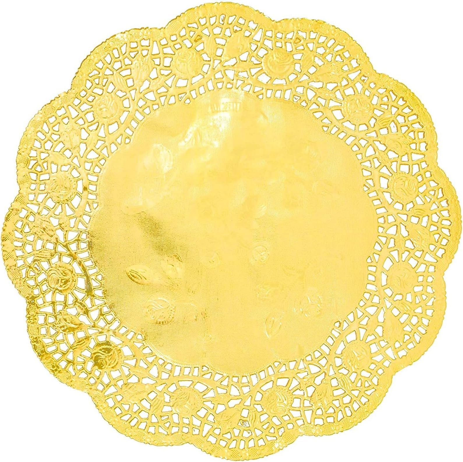 Amazon.com: PaperLanternStore.com 11.5 Inch Round Gold Foil Doilies (50 ...