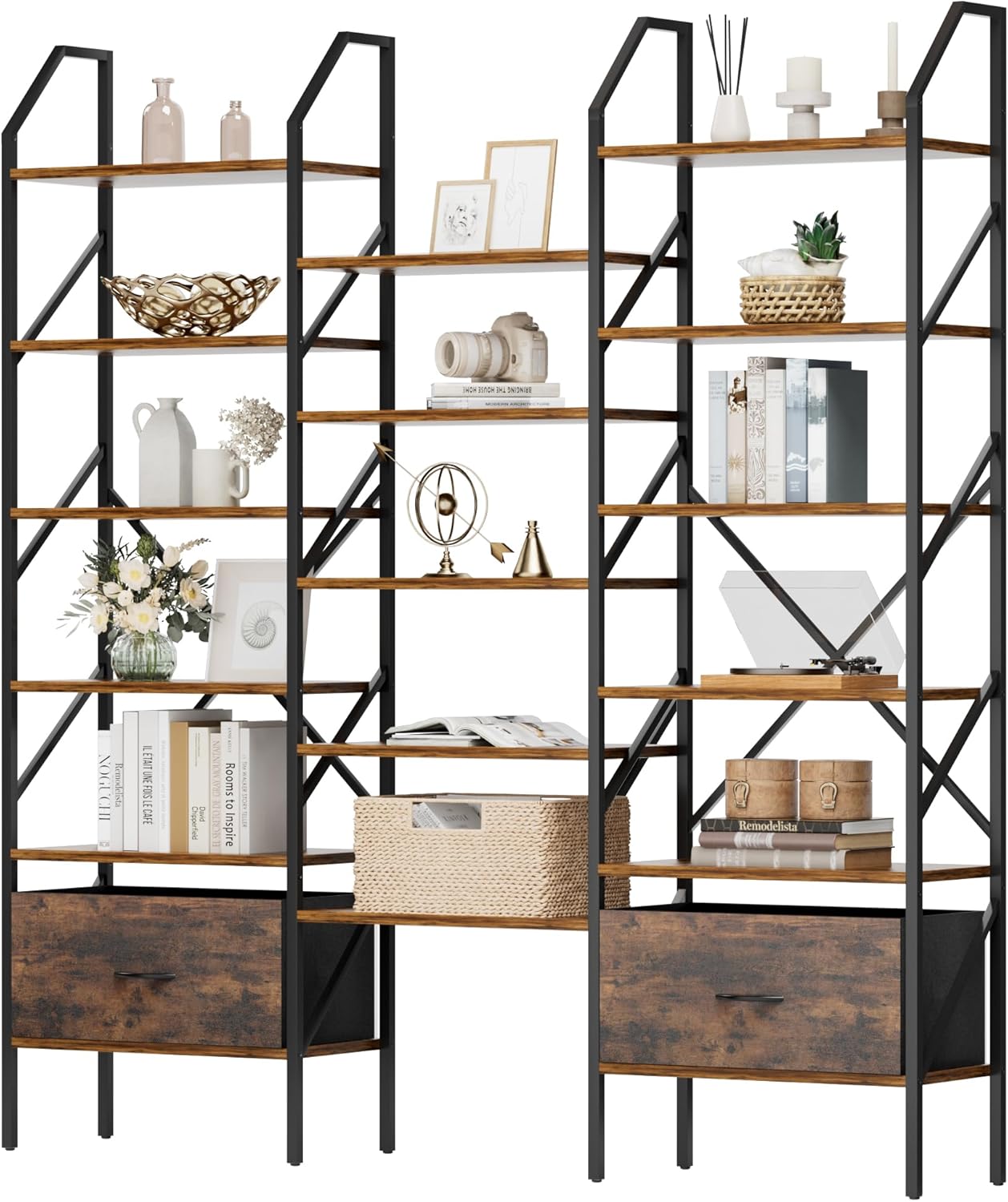 Furmax Triple Wide 6 Tiers Bookshelf, Modern Philippines | Ubuy