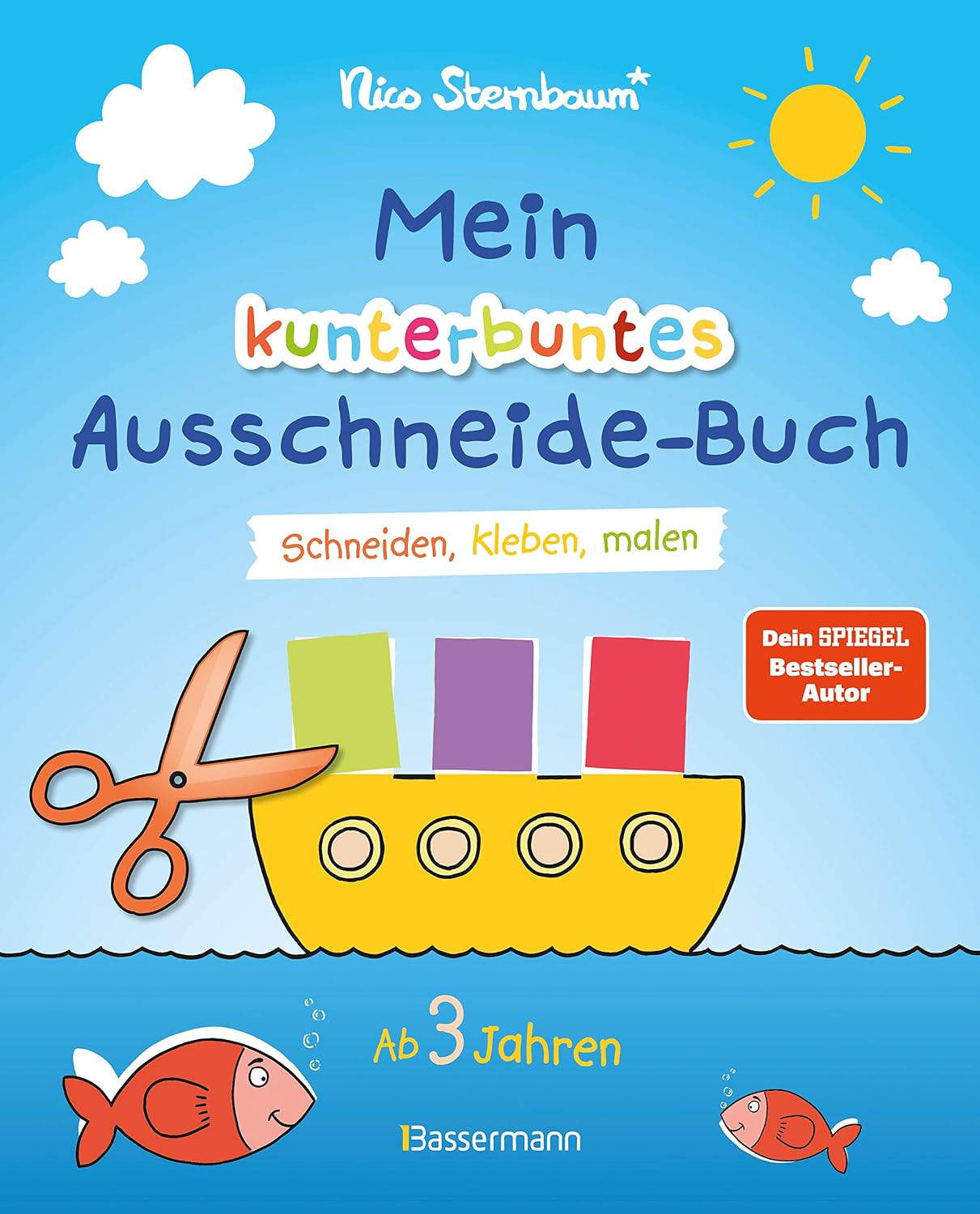 Amazon.com: Mein kunterbuntes Ausschneide-Buch: Schneiden, kleben ...