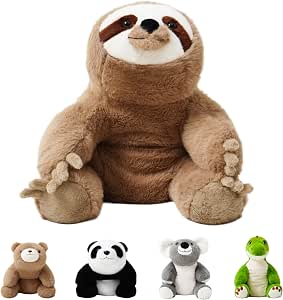 Amazon.com: AmyToo 4.5 lbs Weighted Stuffed Animals, 25 Inch Sloth ...