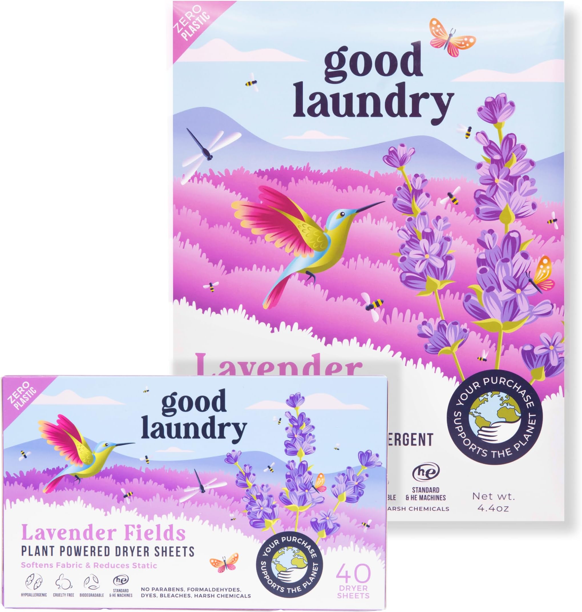 Amazon.com: Good Laundry Lavender Detergent Sheets, & Dryer Sheet ...