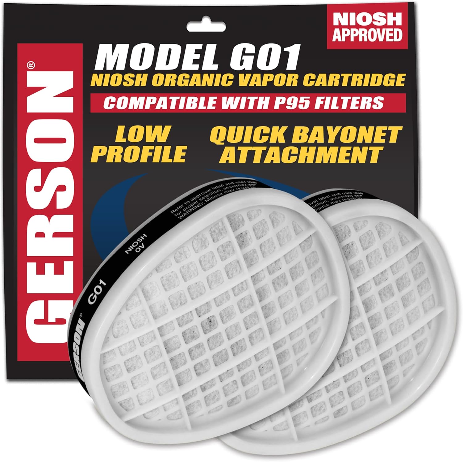 Amazon.com: GERSON Respirator Cartridge Model G01 - Full or Half Face ...