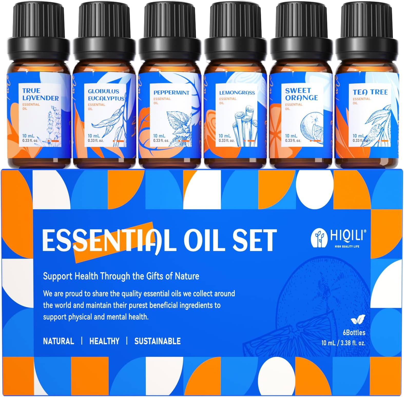 Amazon.com: Essential Oils Set by Pure Aroma - Top 6 Aromatherapy Oils ...