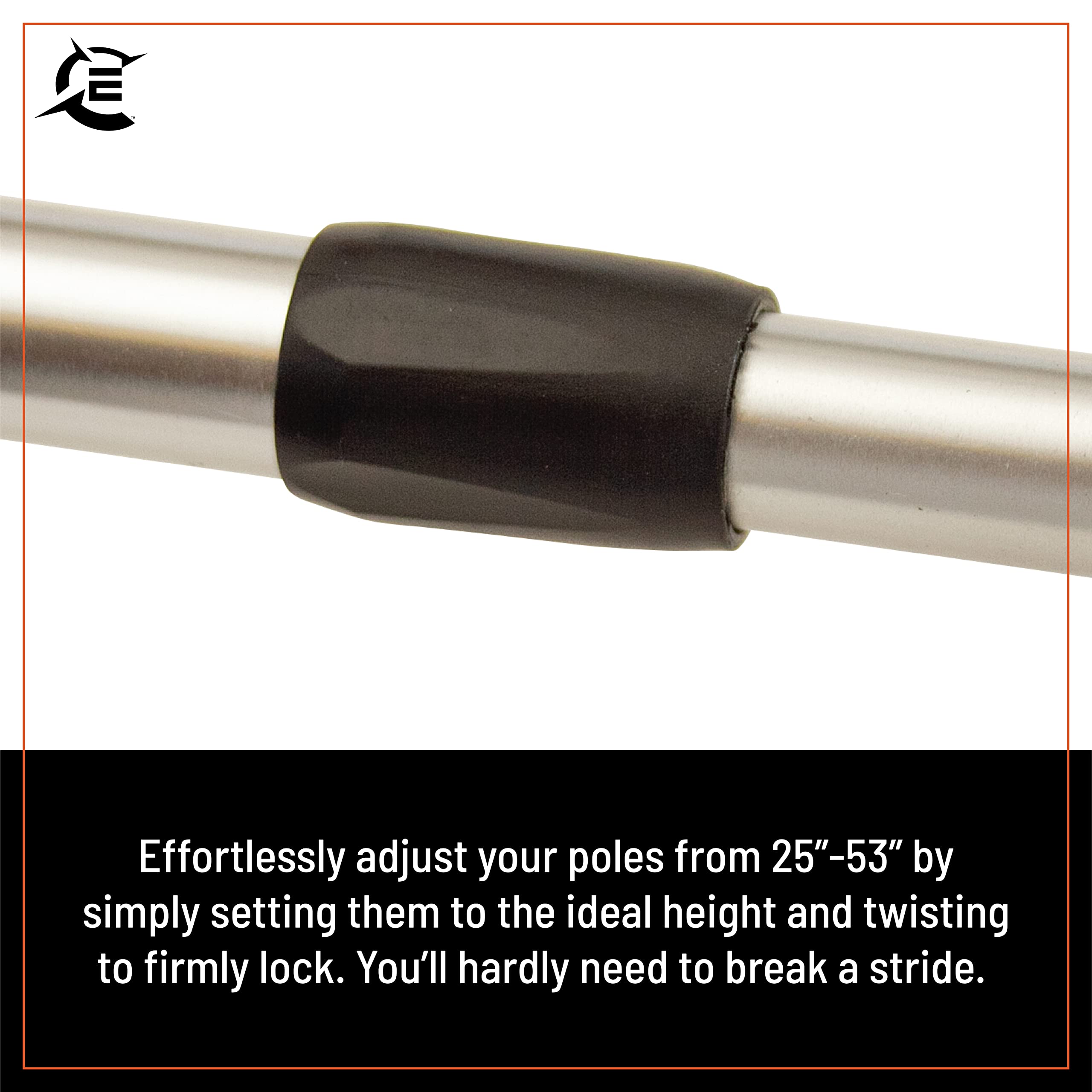 Snapklik.com : Explore Tek Aluminum Anti-Shock Twist Lock Trekking Poles