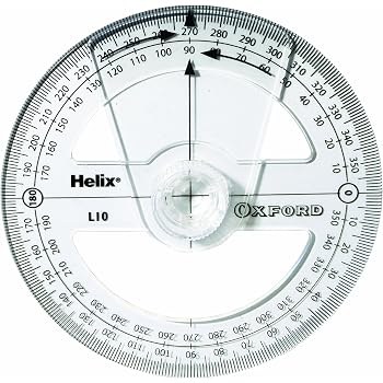 Helix Oxford 360 -Grad-Winkel-Messer L10011: Amazon.de: Bürobedarf ...