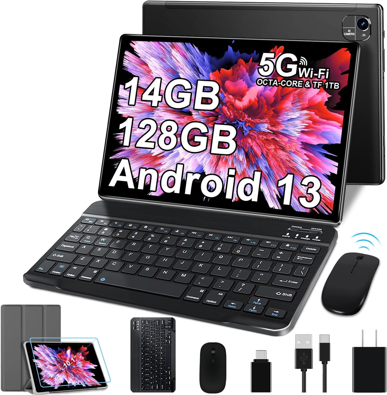 Amazon.com : 2024 Newest 10 Inch Tablet Android 13 Tablets with ...