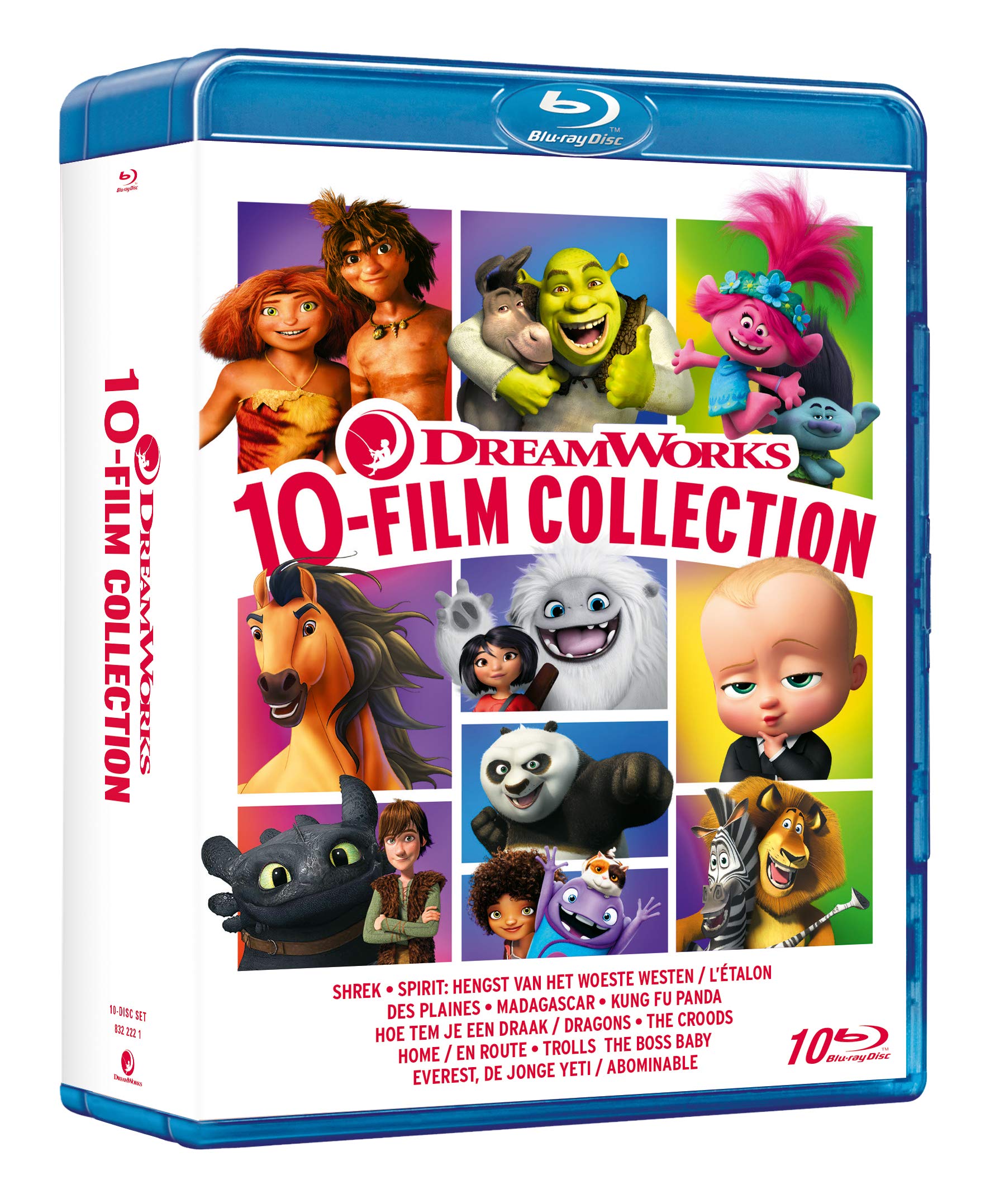 Dreamworks 10 Movie Collection Box 10 Br Spirit Shrek Baby | Desertcart ...