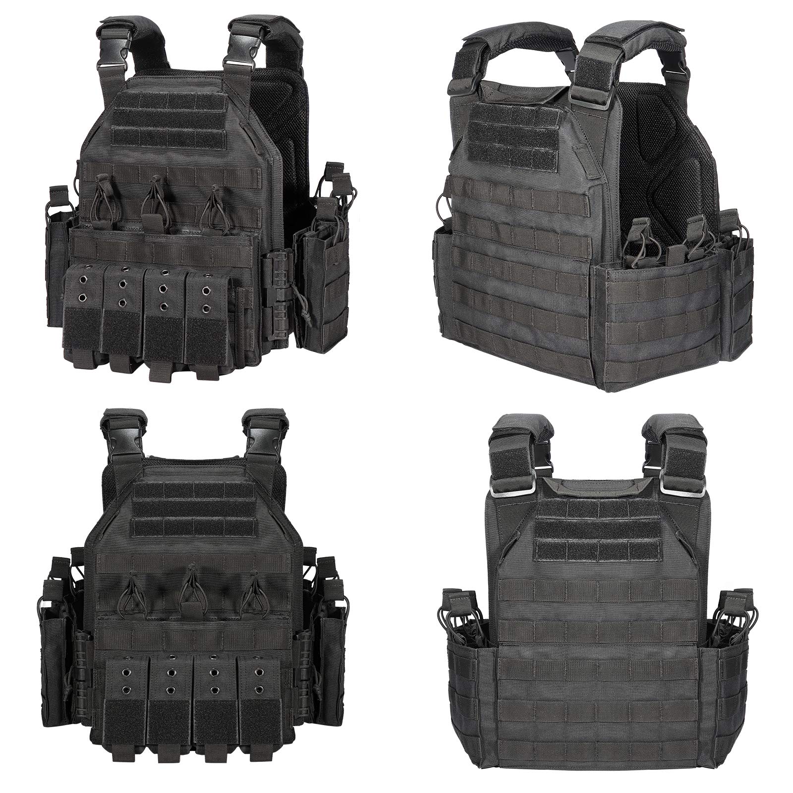 vAv YAKEDA Tactical Vest for Men Quick Release Outdoor Airsoft Vest ...