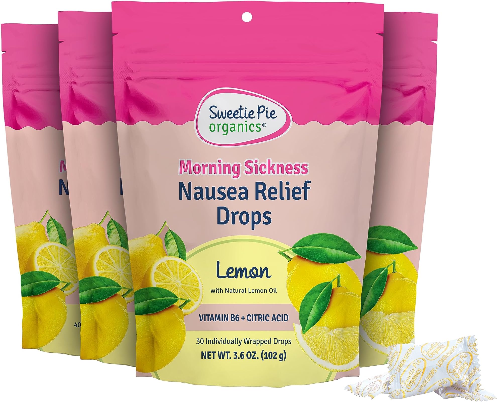 Amazon.com: Sweetie Pie Organics Pregnancy Nausea Relief Drops, Soothe ...