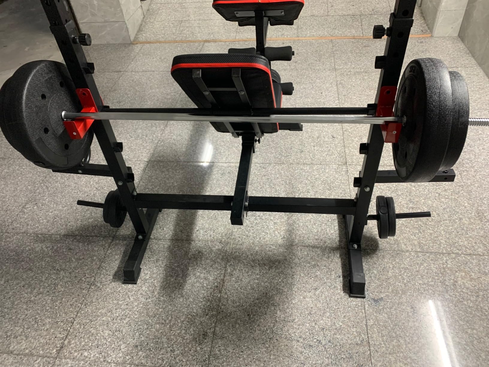 $45/mo - Finance MAIDOMA Olympic Weight Bench Set with Leg Extension ...