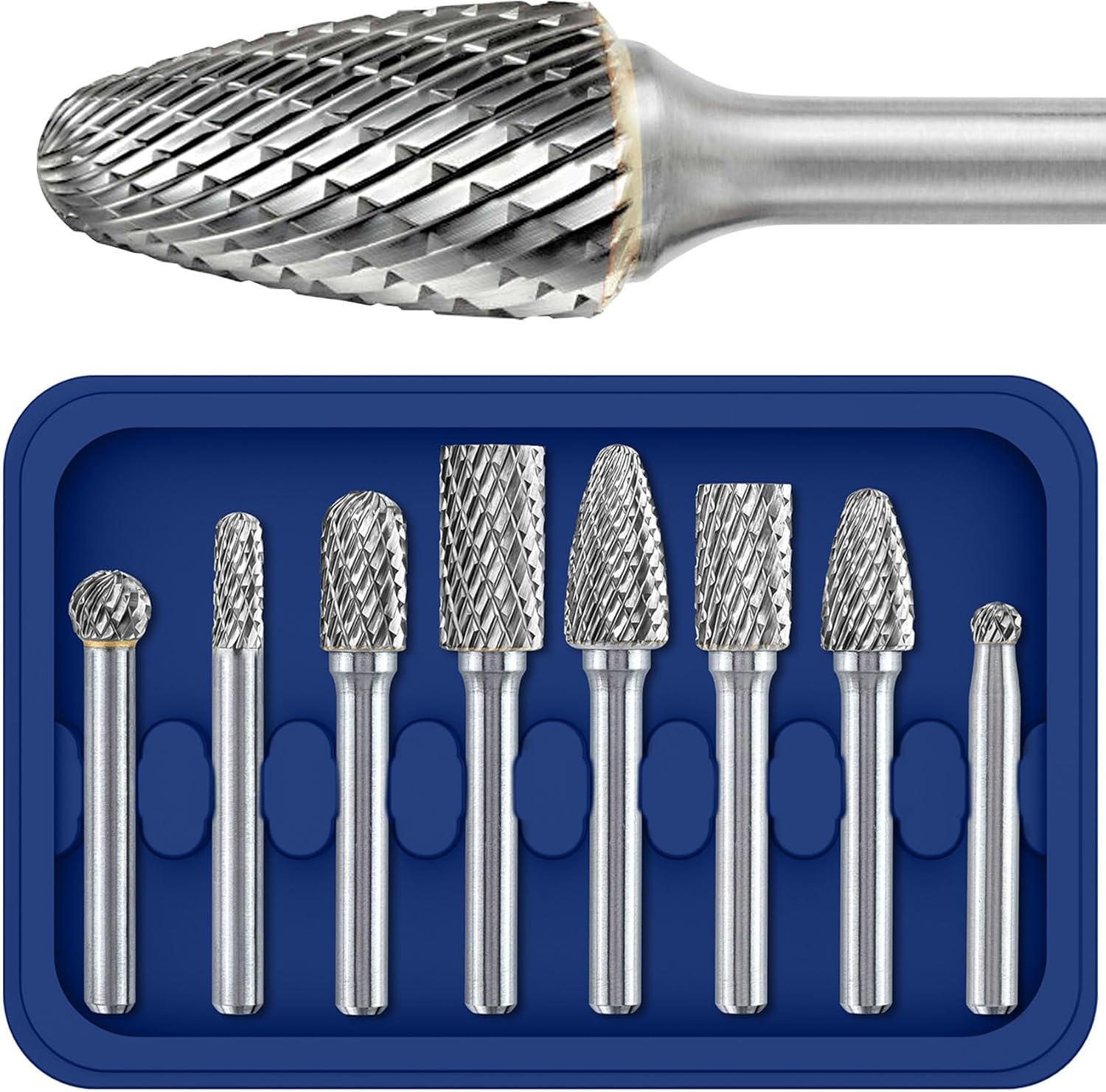 Amazon.com: Mars-Rock 8 Pcs 1/4 Carbide Burr Set 1/4 Shank Die Grinder ...