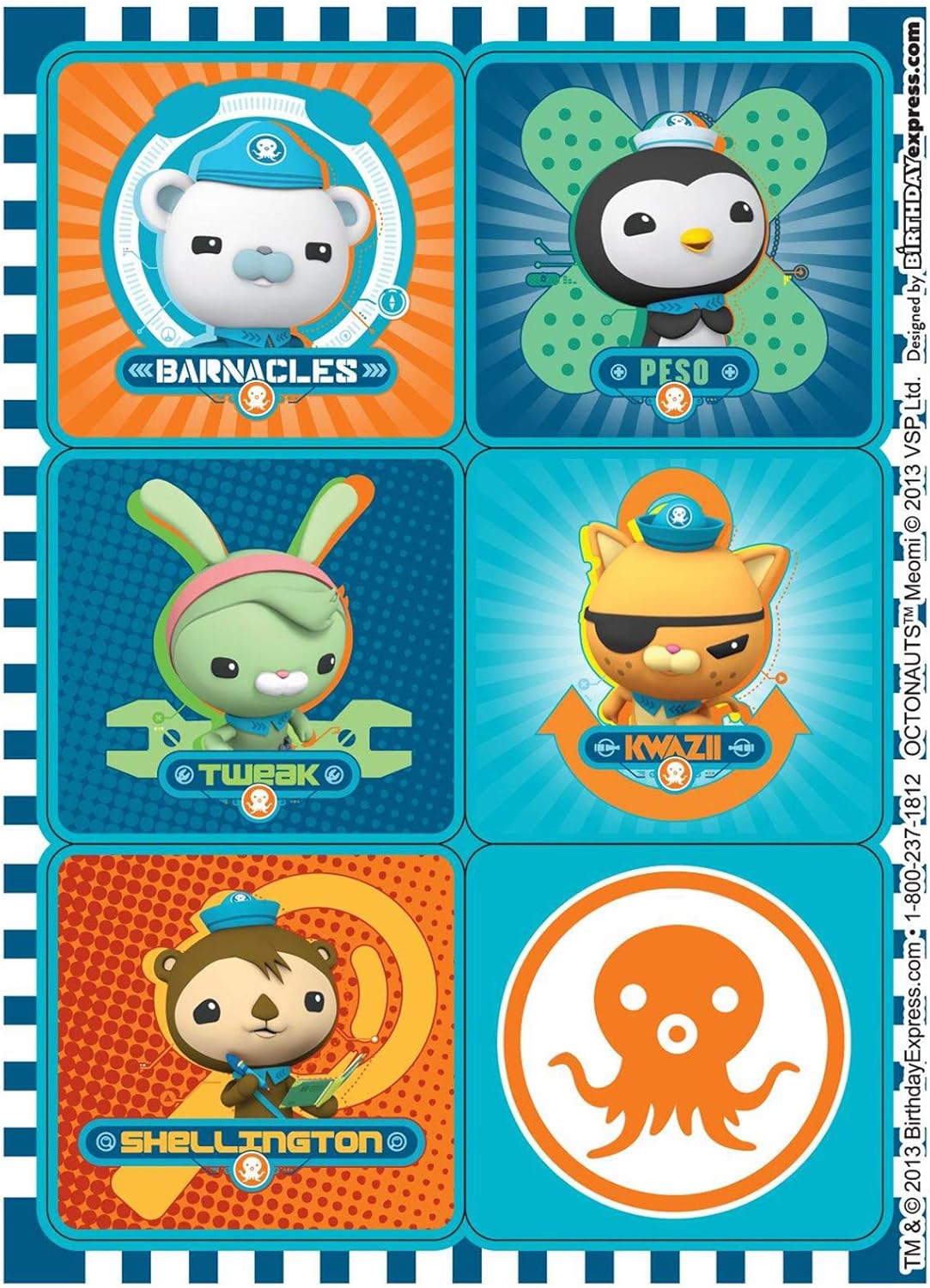 The Octonauts Party Supplies - Sticker Sheets (8) : Amazon.ca: Home