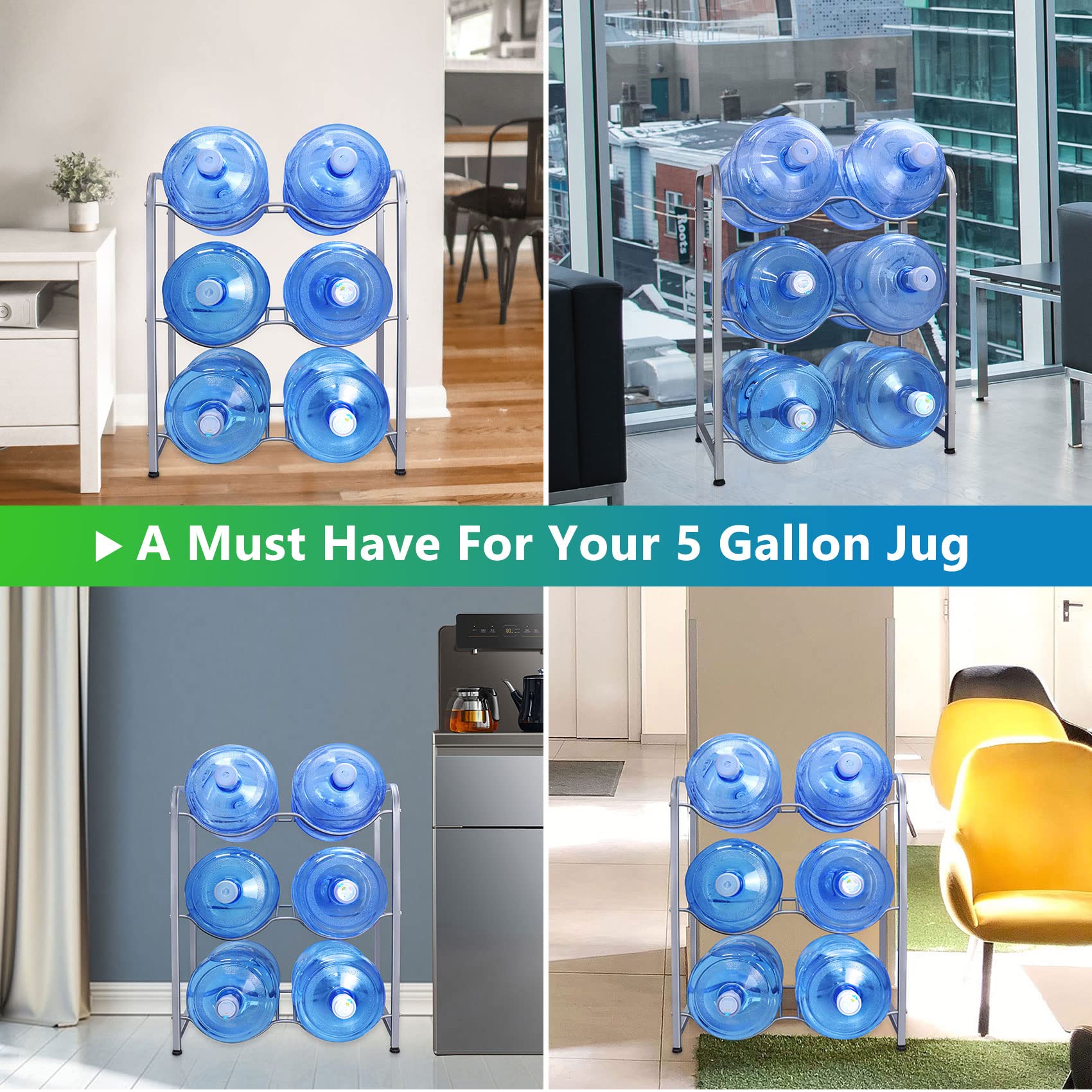 Snapklik.com : Iococee 5 Gallon Water Bottle Holder, Water Jug Holder ...