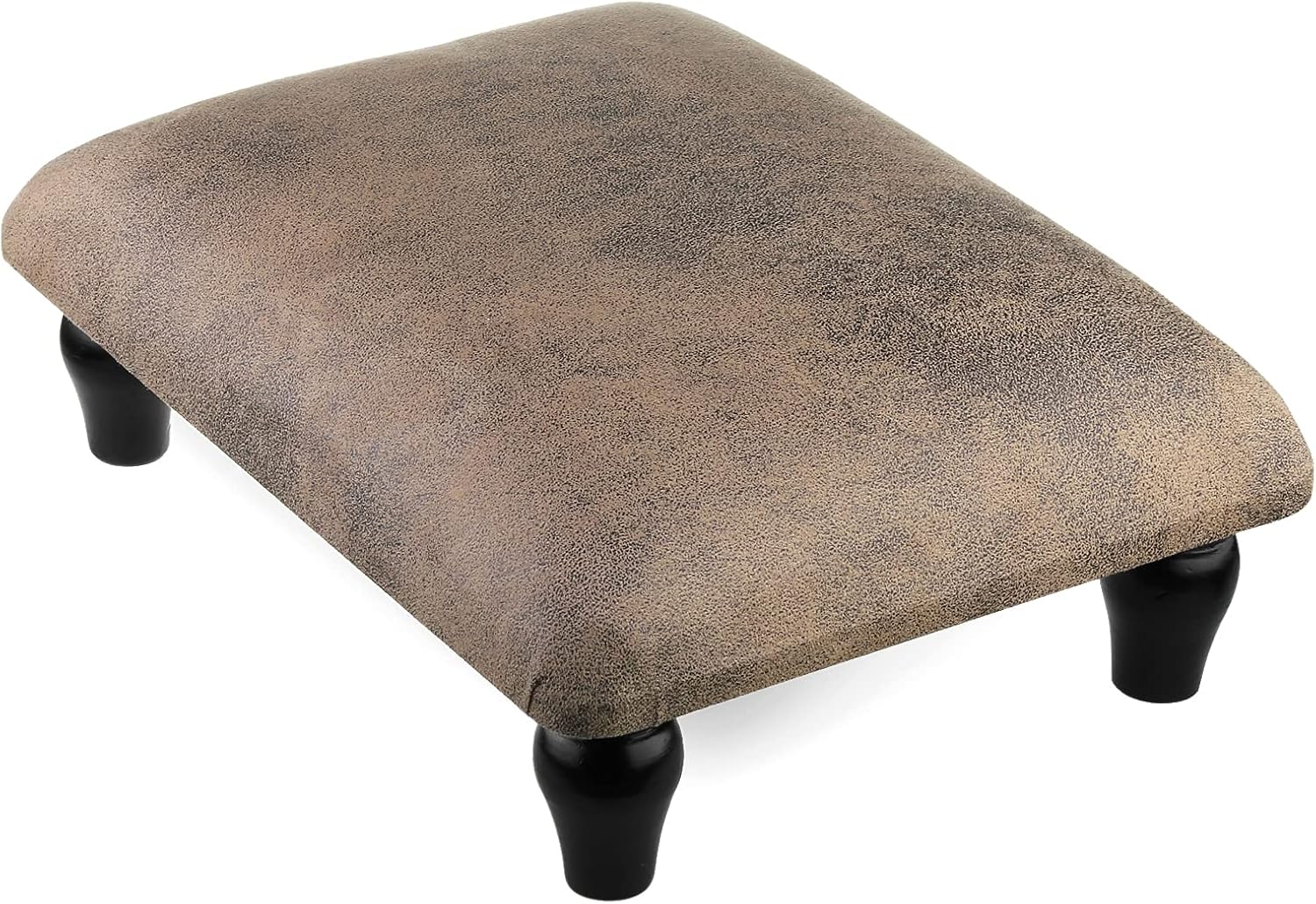 Amazon.com: Small Foot Stool Ottoman with Stable Wood Legs Upholstered ...