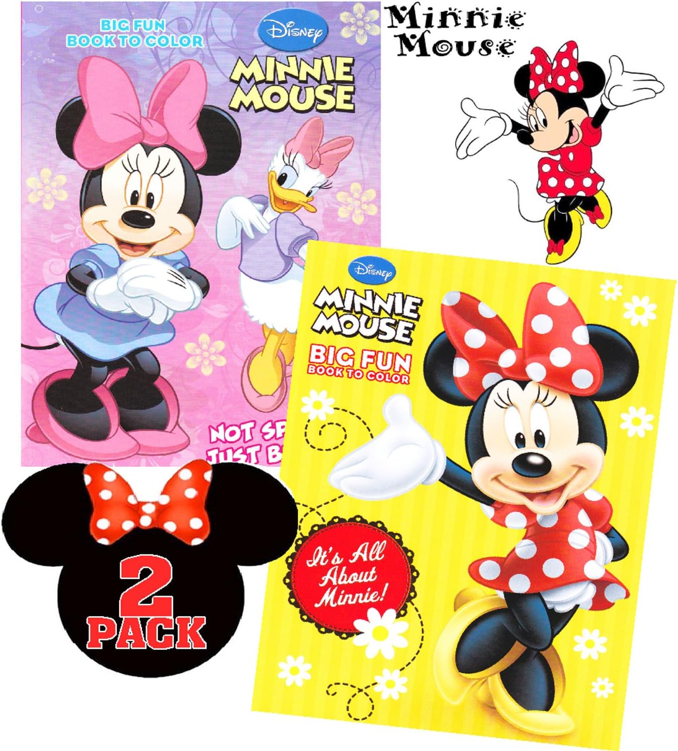 Disney® Minnie Mouse Coloring and Activity Book Set (2 Books ~ 96 pgs ...