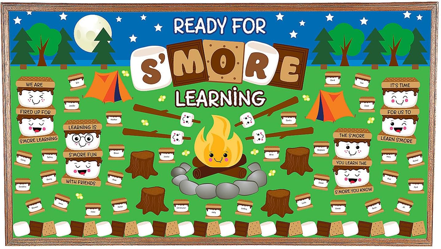 Amazon.com : Fun Express Ready for S’More Learning Classroom Bulletin ...