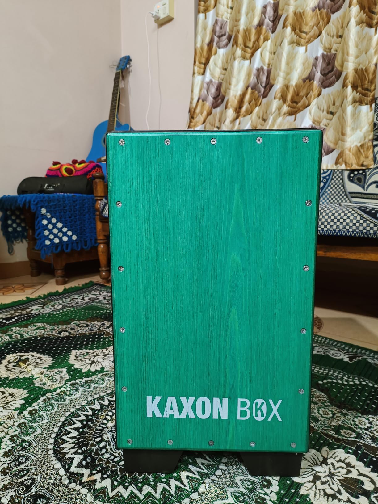 KAXON BOX Adjustable Snare Cajon Hand Crafted Birch Wood (H:50 W:30 L ...
