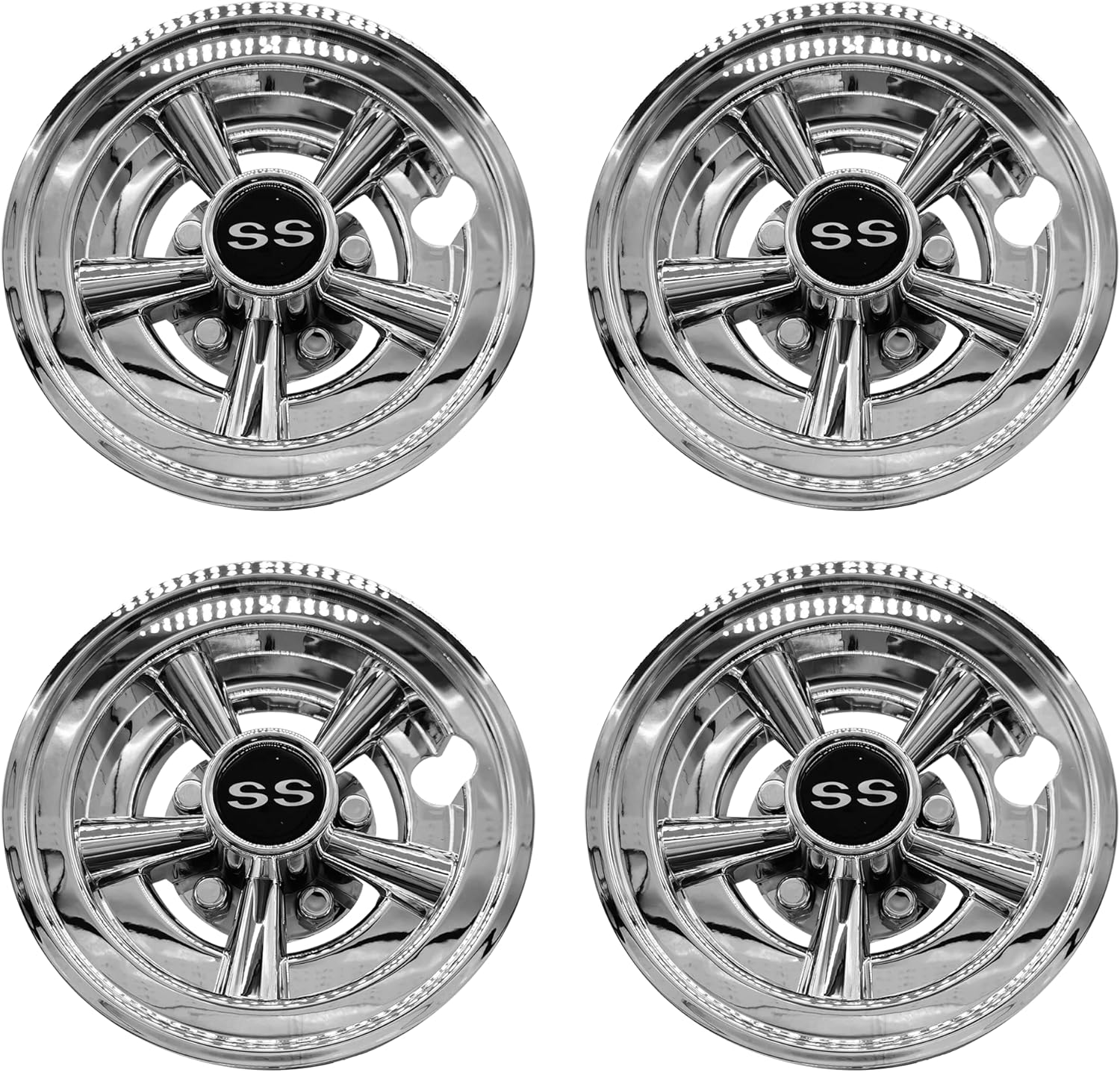 Amazon.com: DEF Golf Cart 8 Inch Wheel Covers Hub Caps Replacement for ...